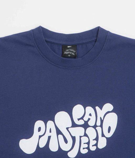 Pasteelo Can Script T-Shirt - Navy | Flatspot