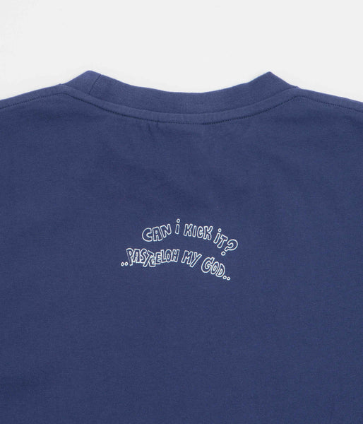 Pasteelo Can Script T-Shirt - Navy | Flatspot
