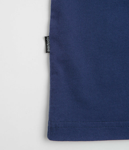 Pasteelo Can Script T-Shirt - Navy | Flatspot