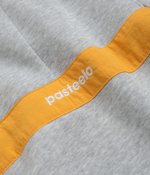Pasteelo Contrast 1/4 Zip Sweatshirt - Heather Grey / Gold | Flatspot