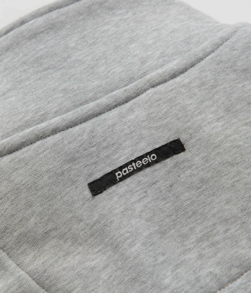 Pasteelo Contrast 1/4 Zip Sweatshirt - Heather Grey / Gold | Flatspot