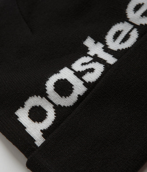 Pasteelo Script Beanie - Black | Flatspot