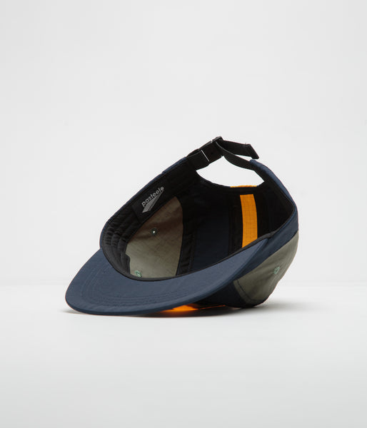 Pasteelo Stripe Cap - Navy / Olive / Gold | Flatspot