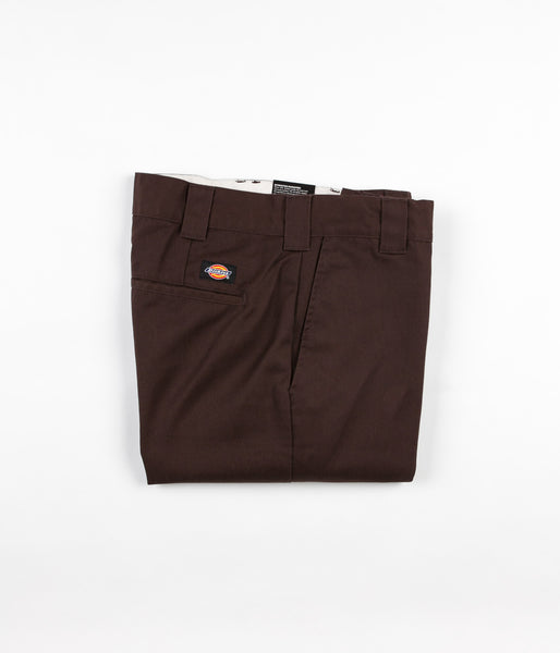 Dickies 872 Slim Work Trousers Chocolate Brown Flatspot