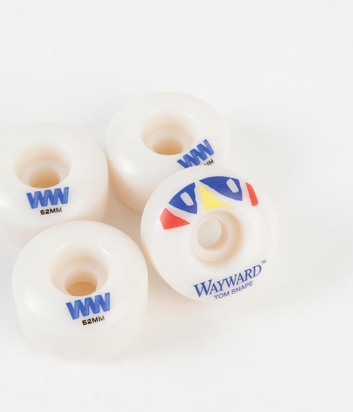 Wayward Tom Snape Classic Pro Wheels - White / Blue - 52mm | Flatspot