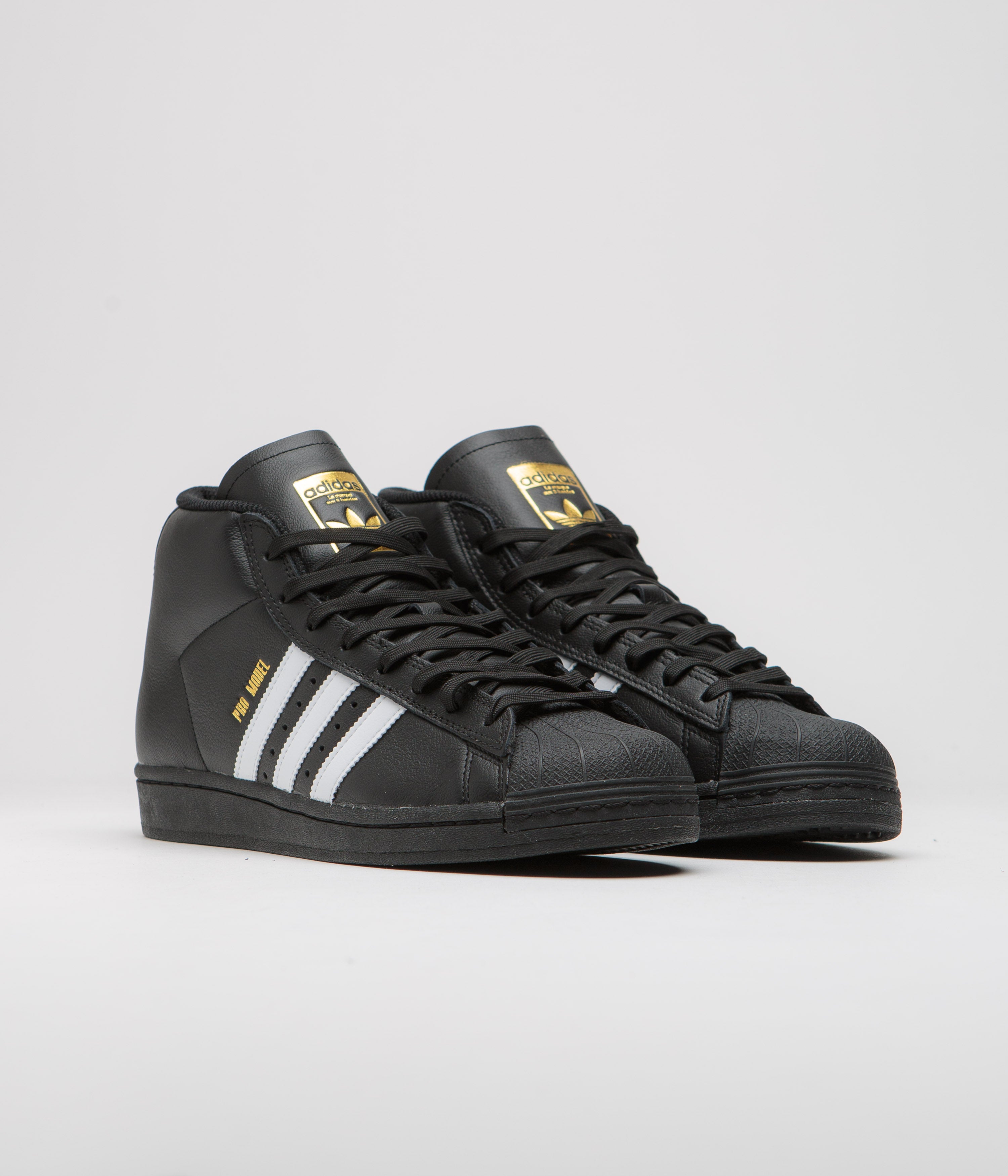 Adidas Pro Model ADV Shoes - Core Black / FTWR White / Gold Metallic ...