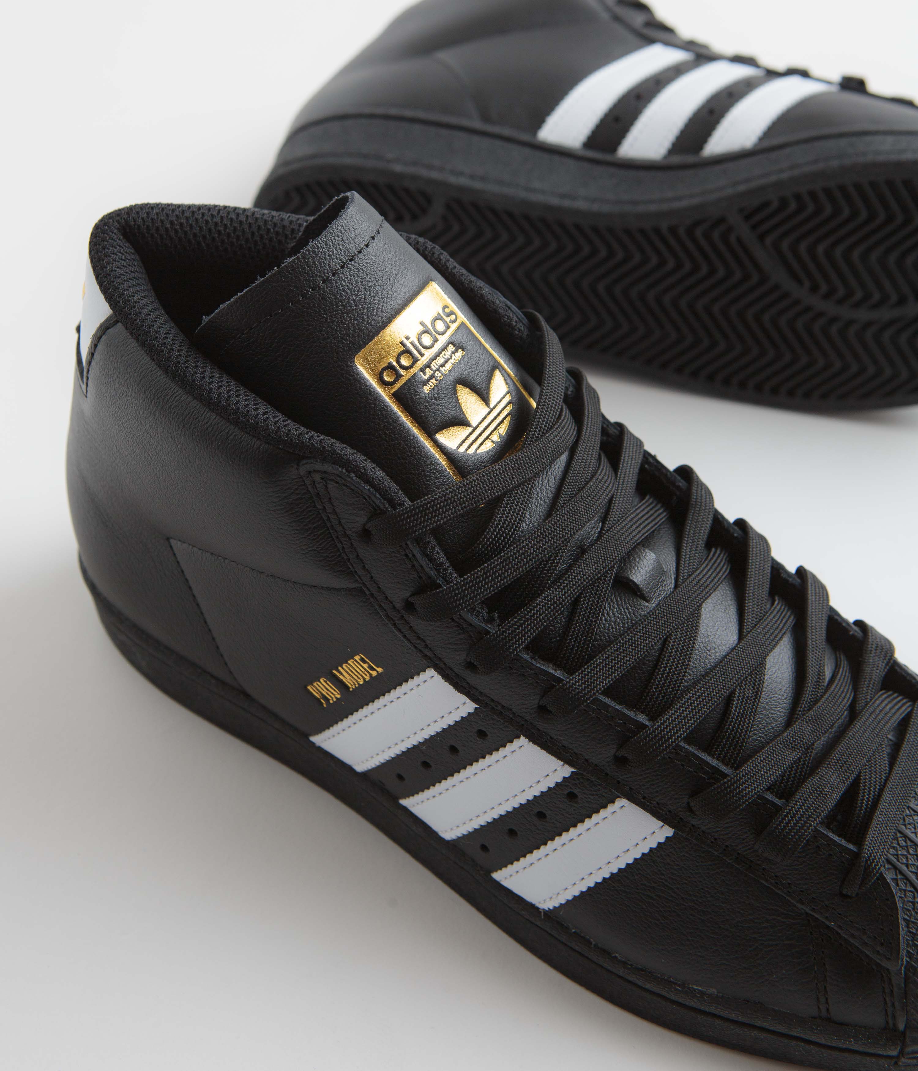 Adidas Pro Model ADV Shoes - Core Black / FTWR White / Gold Metallic ...