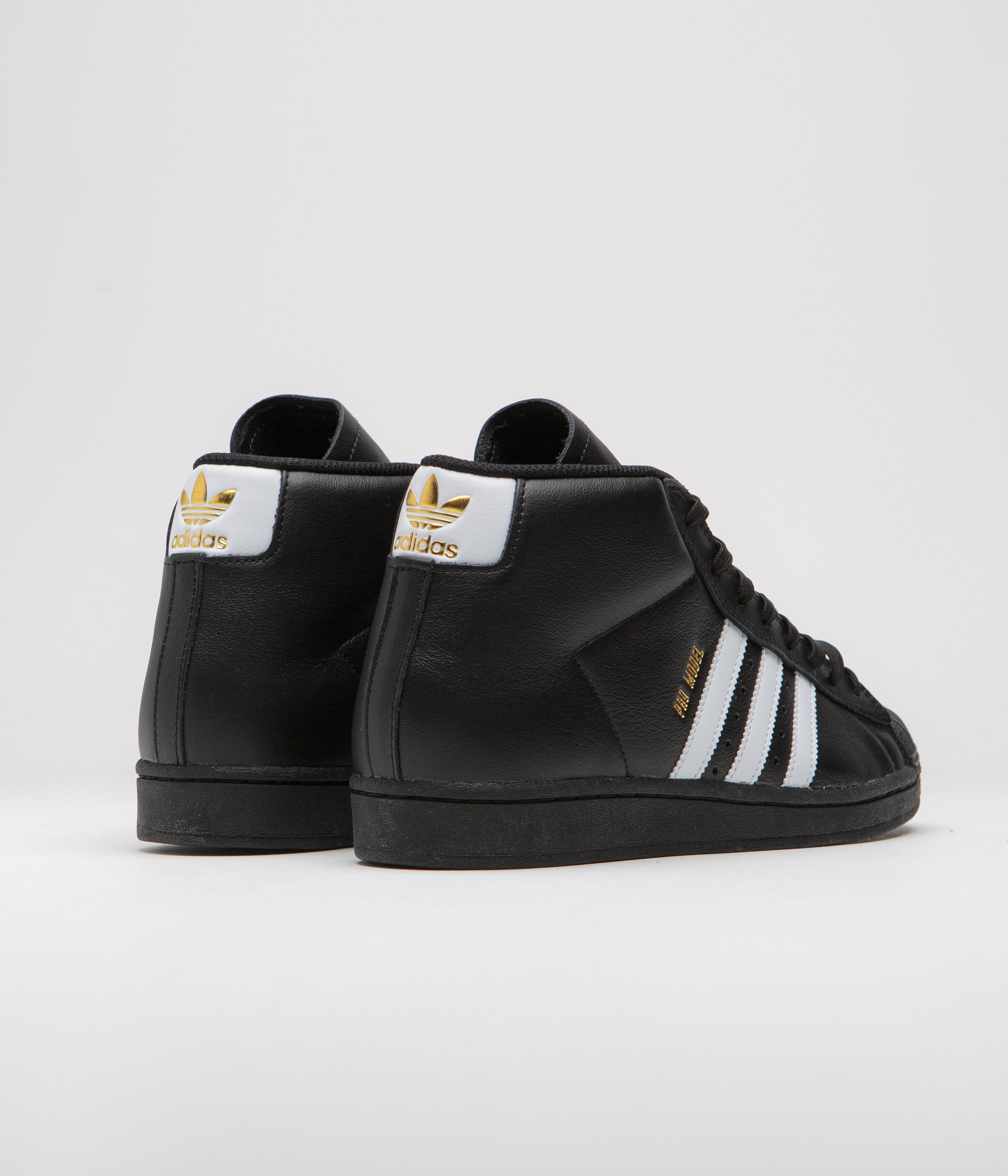 Adidas Pro Model ADV Shoes - Core Black / FTWR White / Gold Metallic ...