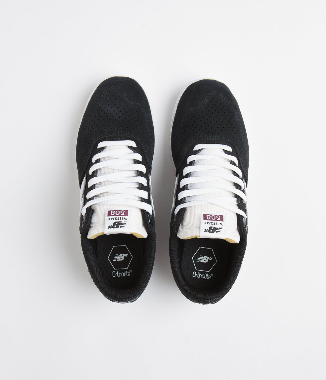 New Balance Numeric 508 Brandon Westgate Shoes - Black / White | Flatspot