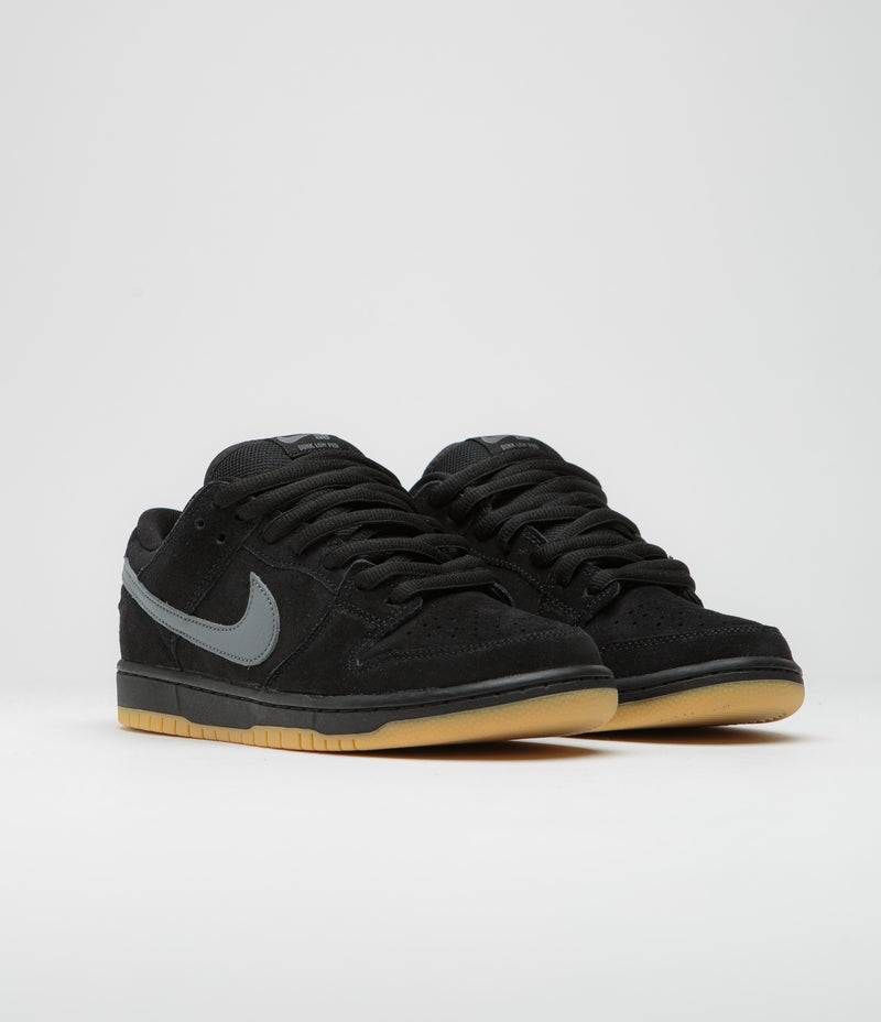 Nike SB Dunk Low Pro 'Fog' Shoes - Black / Cool Grey - Black - Black ...