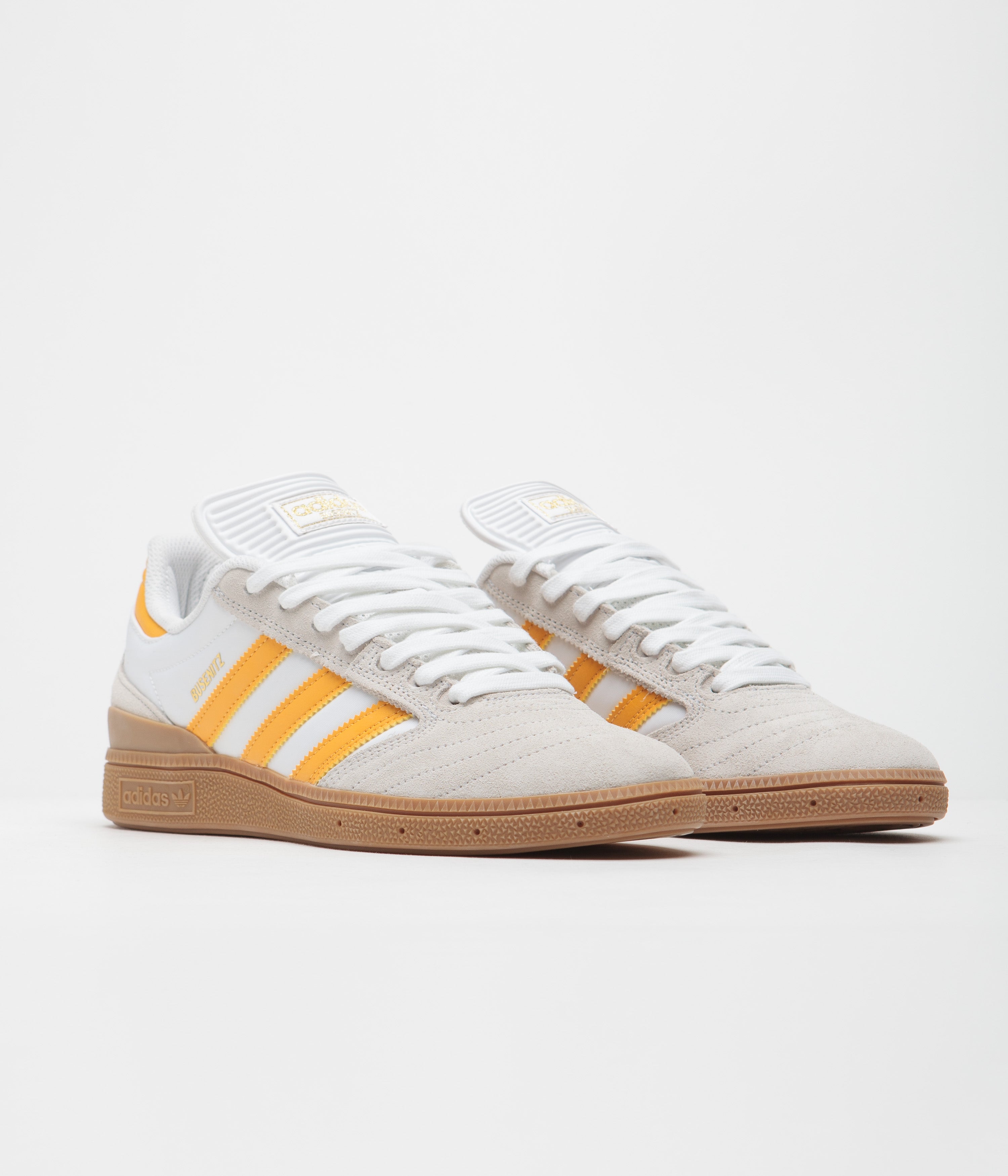 Adidas Busenitz Shoes - Crystal White / Yellow / Gum4 | Flatspot