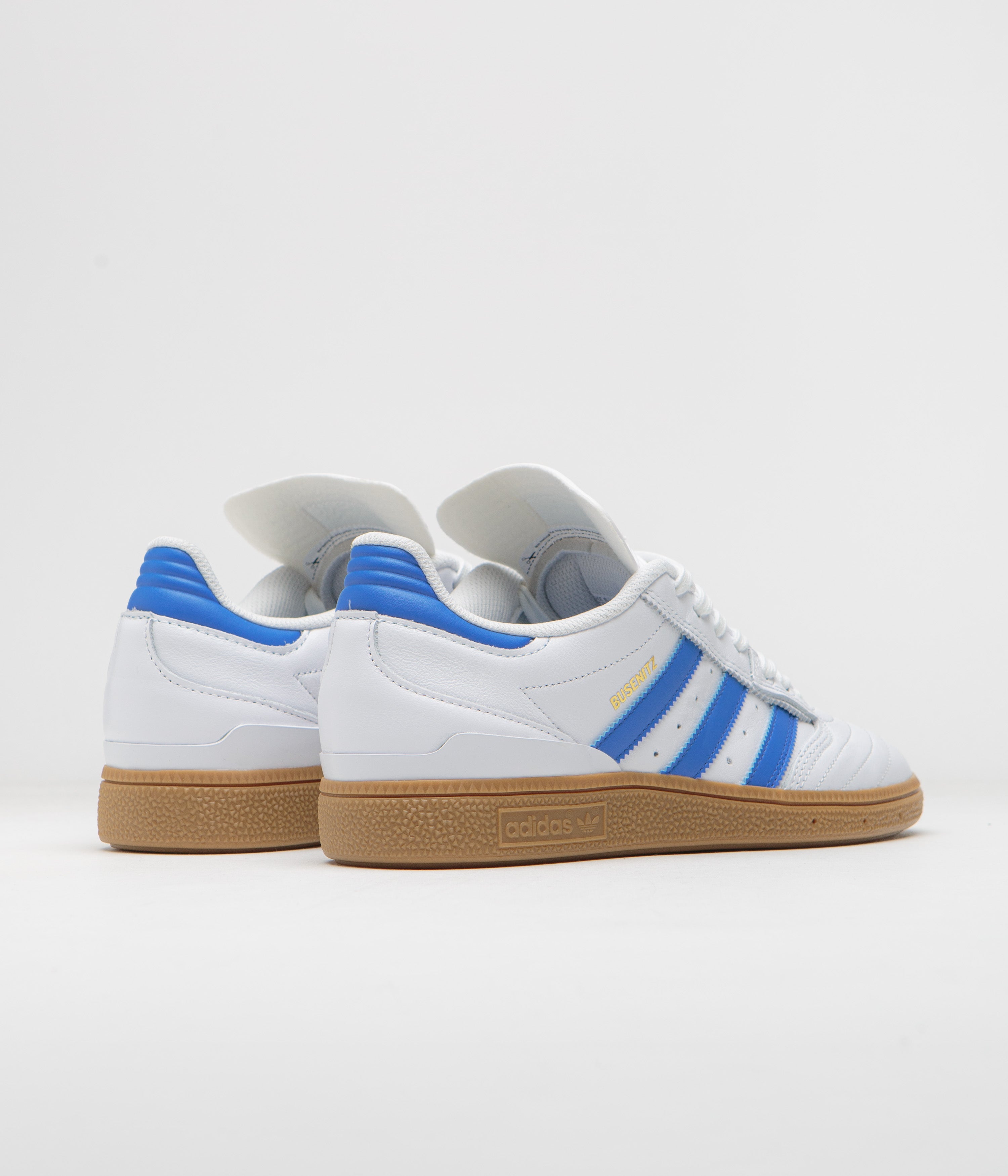 Adidas Busenitz Shoes - FTWR White / Bluebird / Gold Metallic | Flatspot