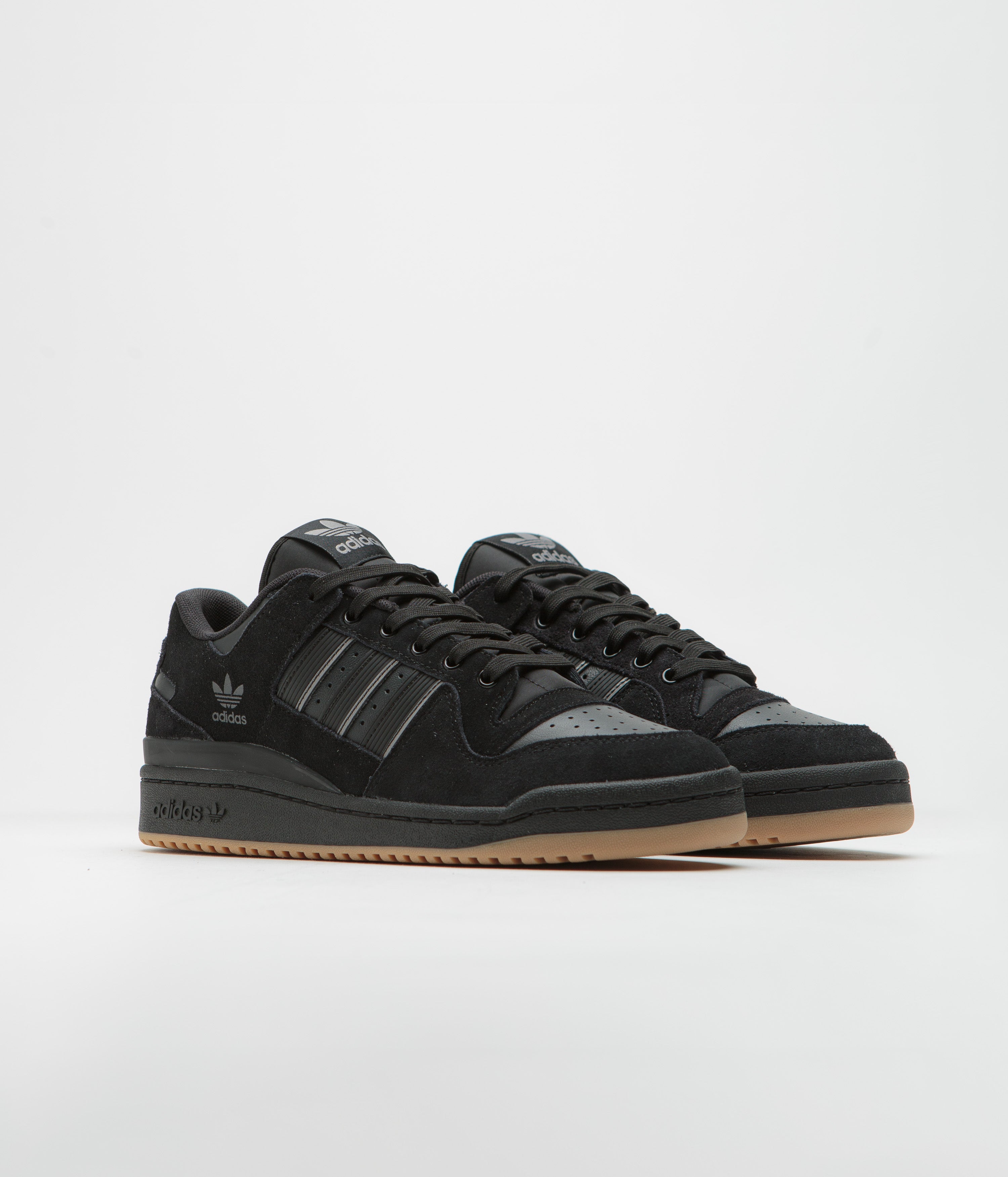 Adidas Forum 84 Low ADV Shoes - Core Black / Carbon / Grey Three | Flatspot