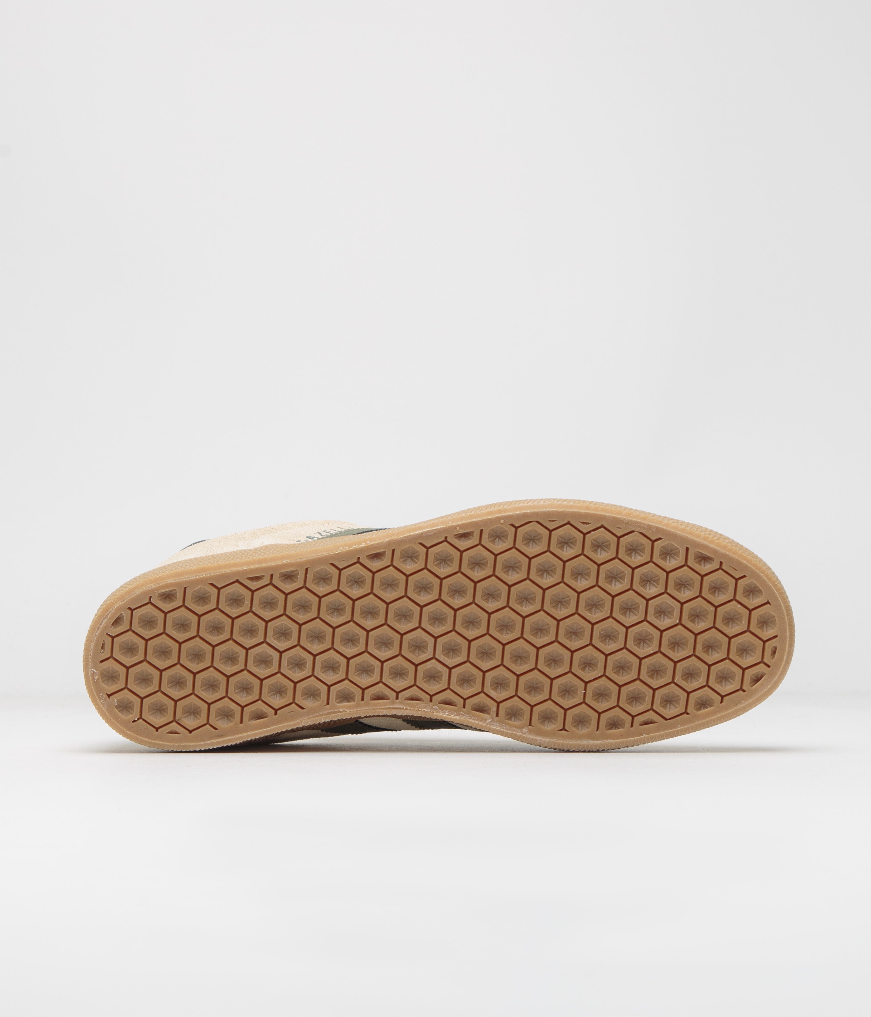 Adidas Gazelle ADV Shoes - Ecru Tint / Focus Olive / Gum | Flatspot