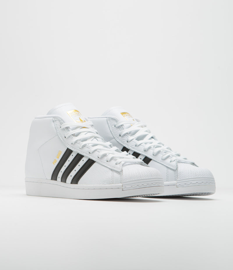 Adidas Pro Model ADV Shoes - FTWR White / Core Black / Gold Metallic ...