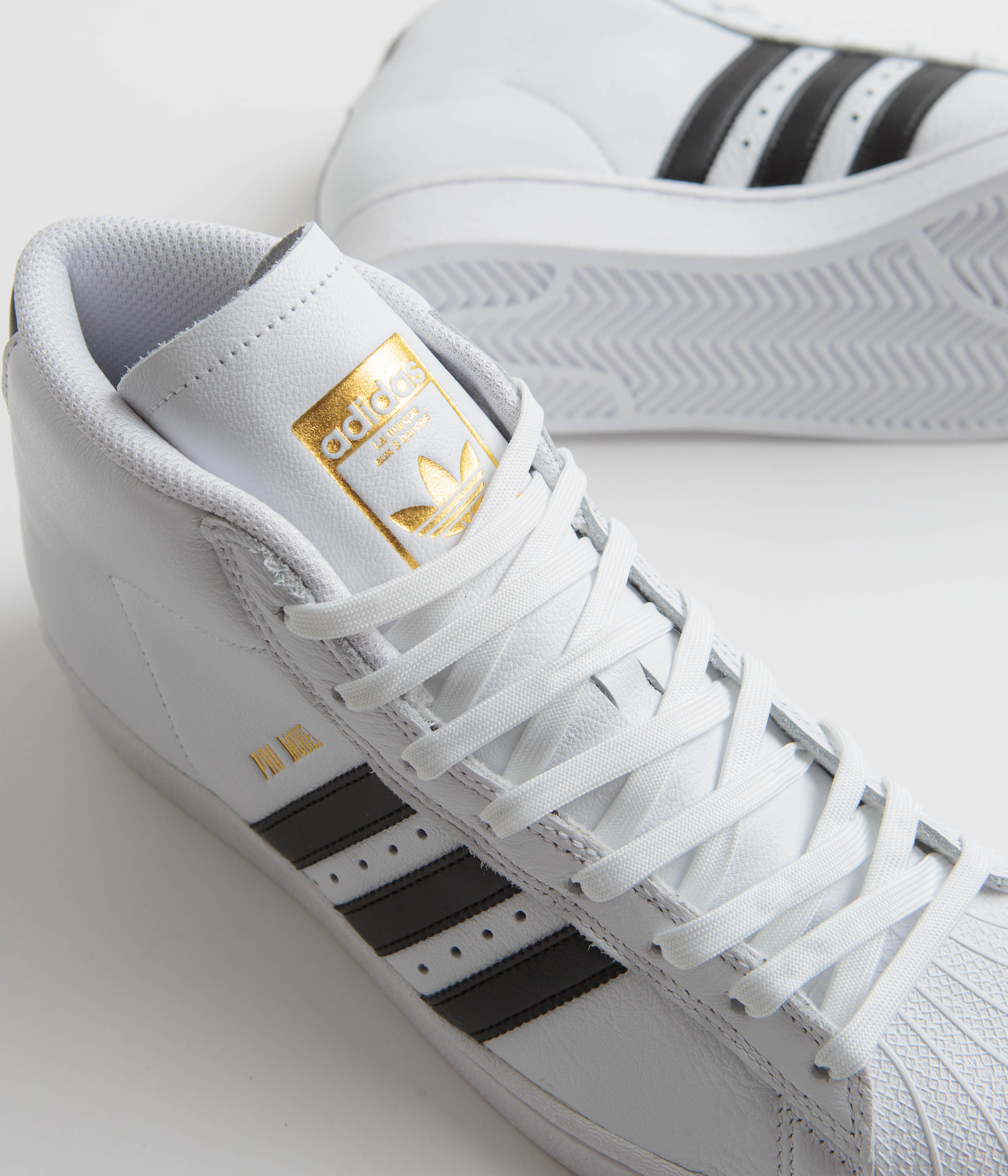 Adidas Pro Model ADV Shoes - FTWR White / Core Black / Gold Metallic ...