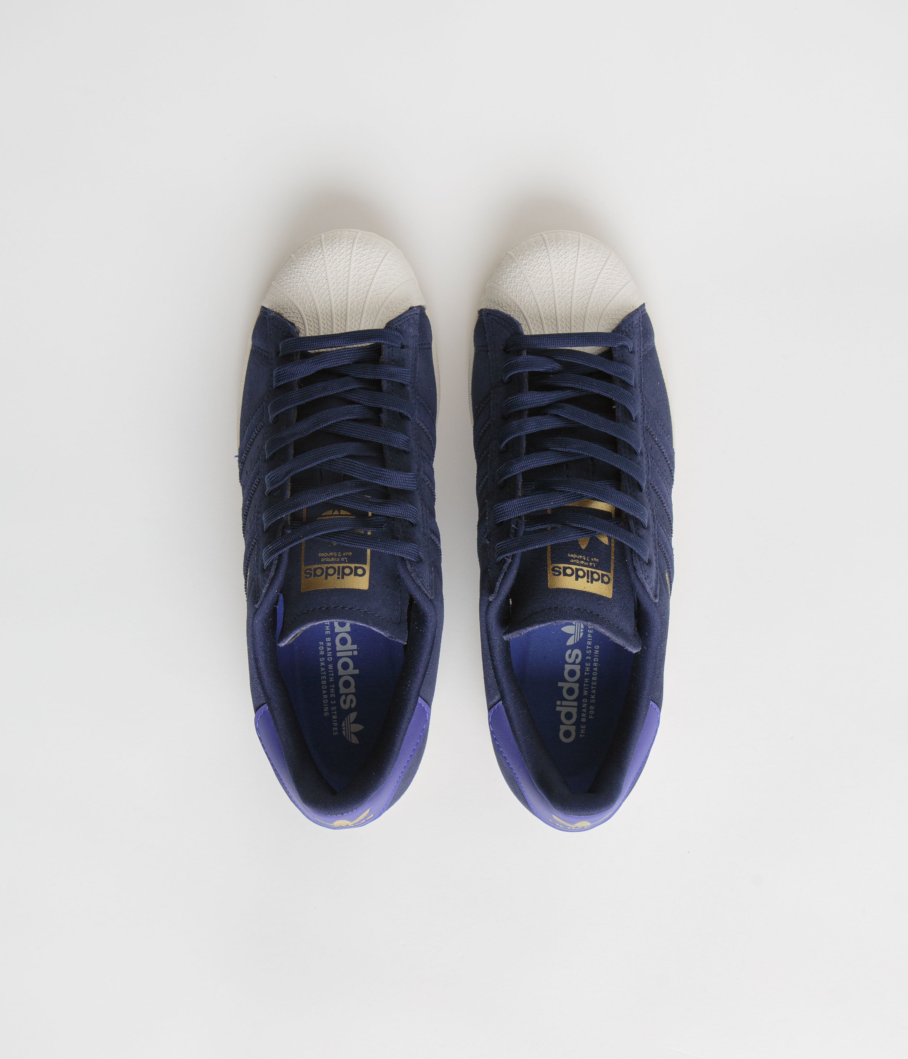 Adidas Superstar ADV Shoes - Dark Blue / Team Royal Blue / Gold Metall ...