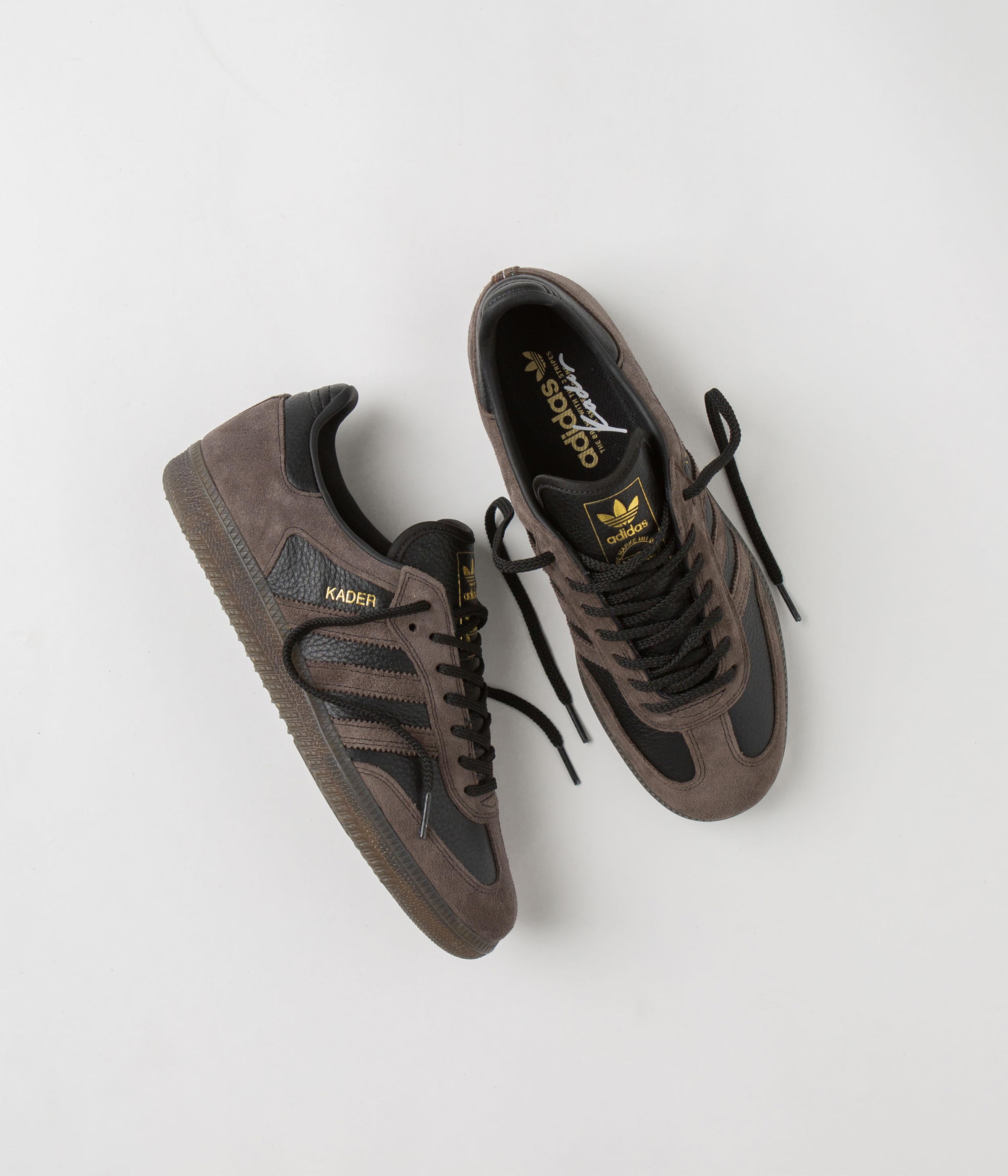 Adidas x Kader Samba ADV Shoes - Core Black / Brown / Gum5 | Flatspot
