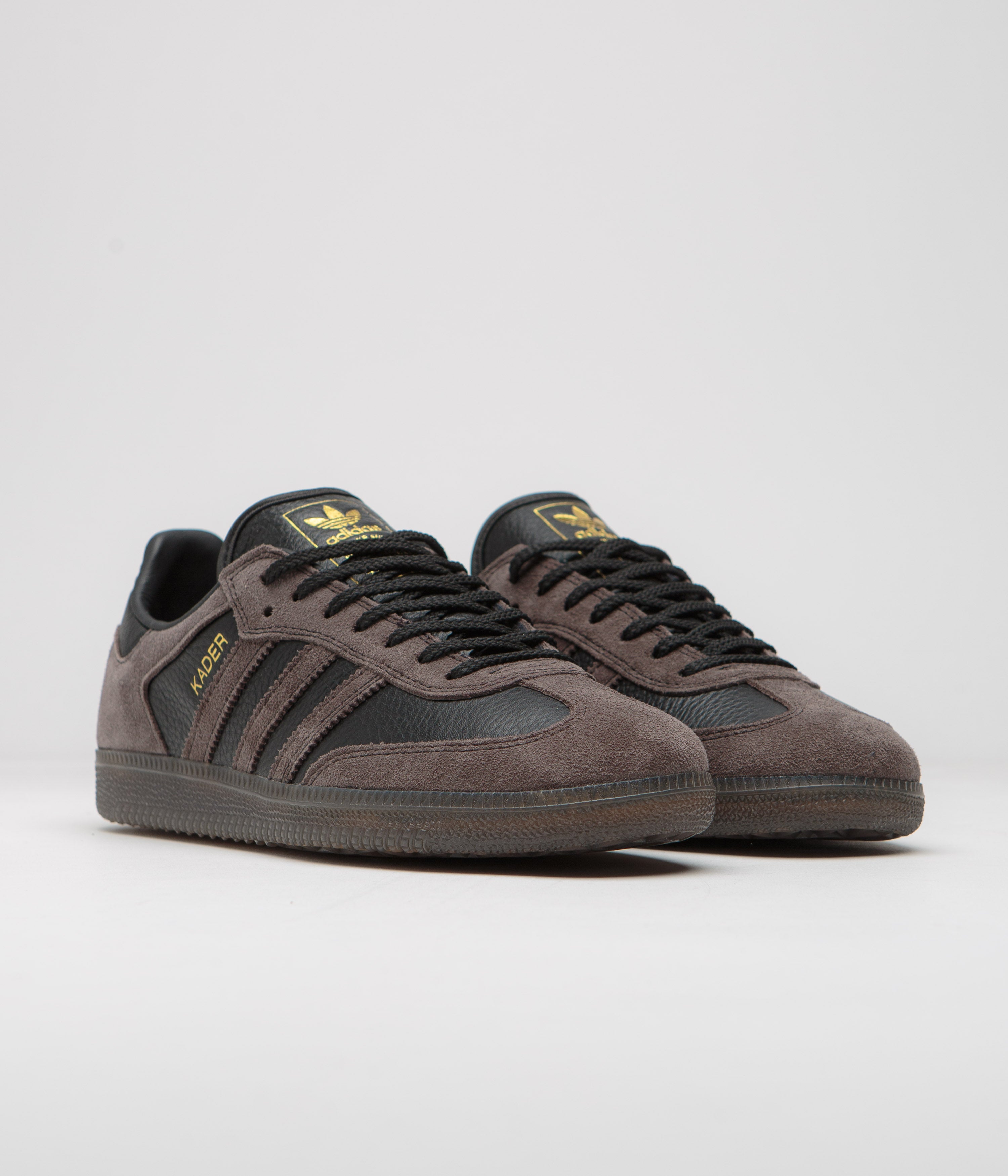 Adidas x Kader Samba ADV Shoes - Core Black / Brown / Gum5 | Flatspot