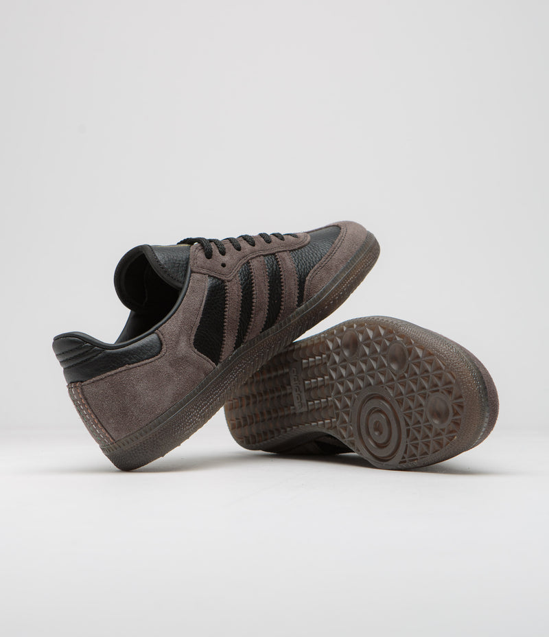 Adidas x Kader Samba ADV Shoes - Core Black / Brown / Gum5 | Flatspot