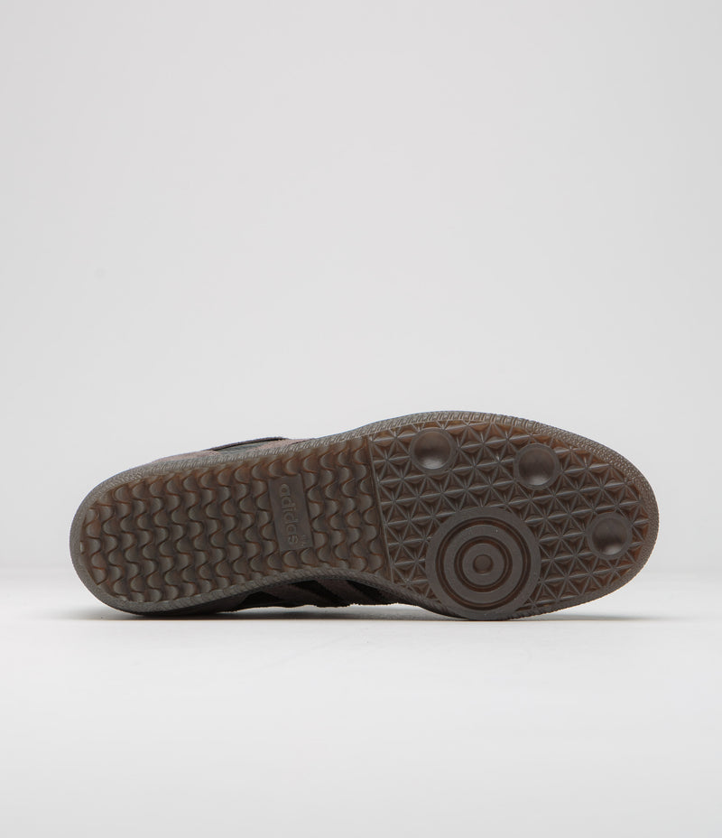 Adidas x Kader Samba ADV Shoes - Core Black / Brown / Gum5 | Flatspot
