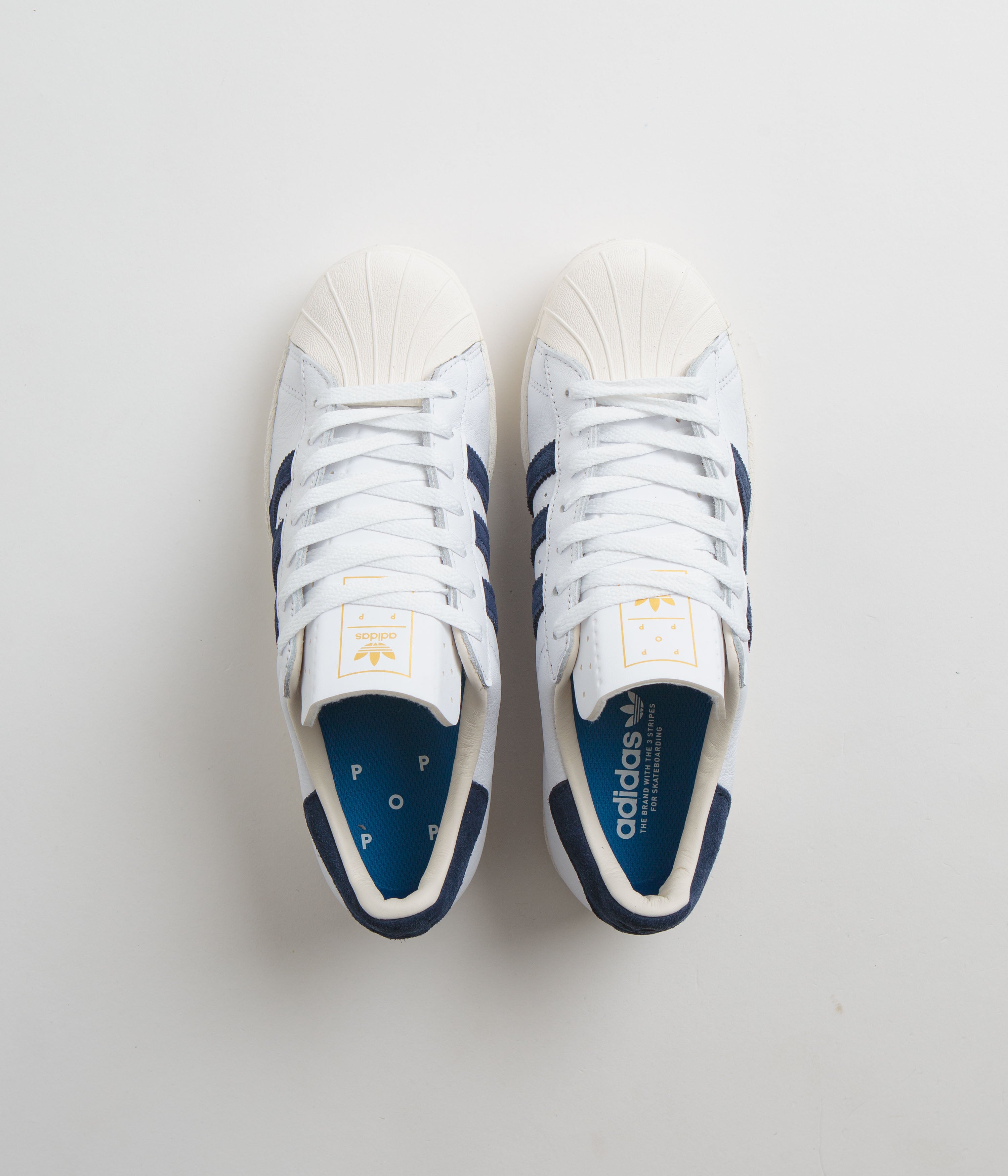 Adidas x Pop Trading Company Superstar ADV shoes - FTWR White / Colleg ...