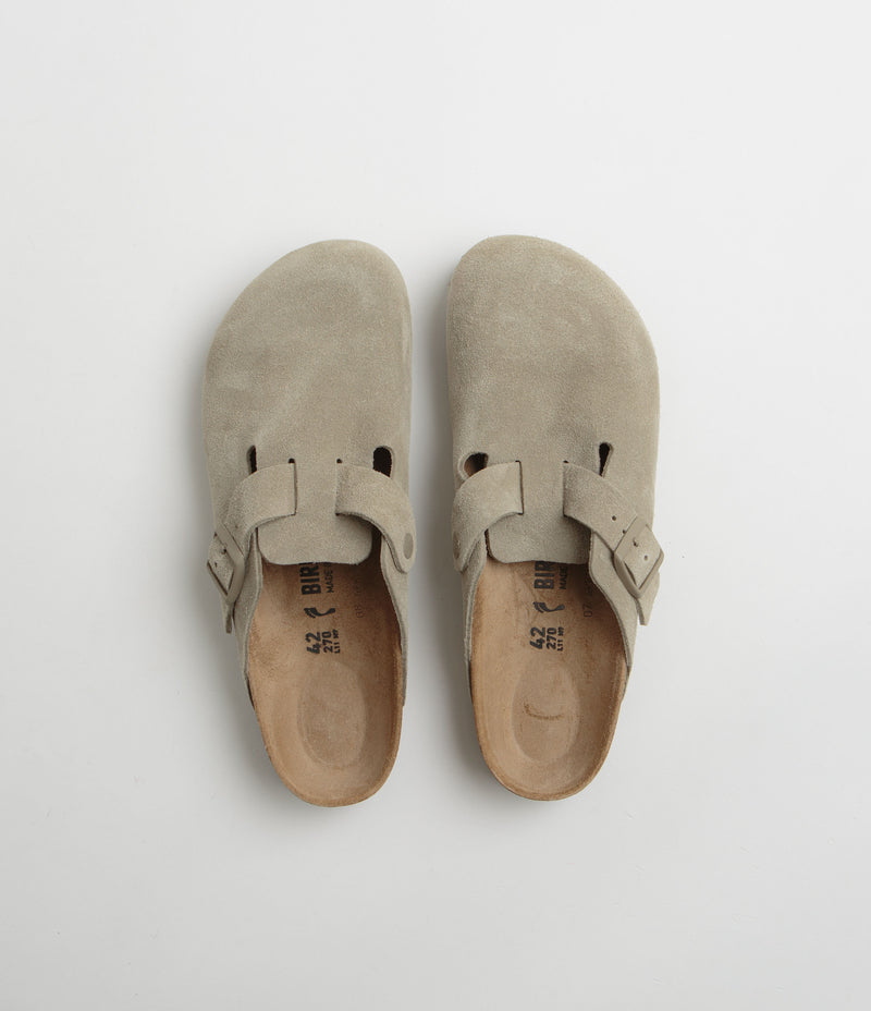 Birkenstock Boston Narrow Sandals - Faded Khaki | Flatspot