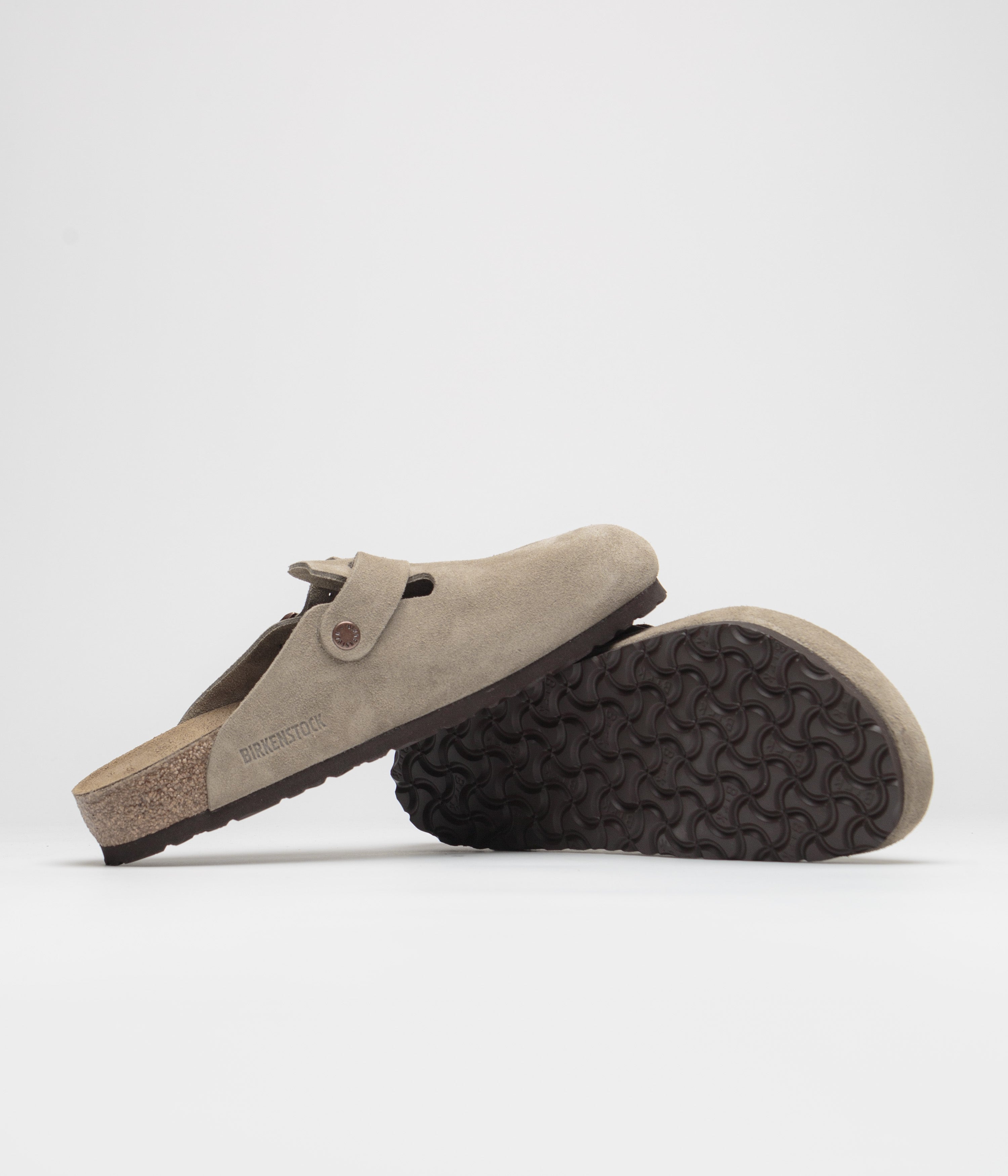 Birkenstock Boston Sandals - Taupe - Order by 3pm for Free Next Day ...