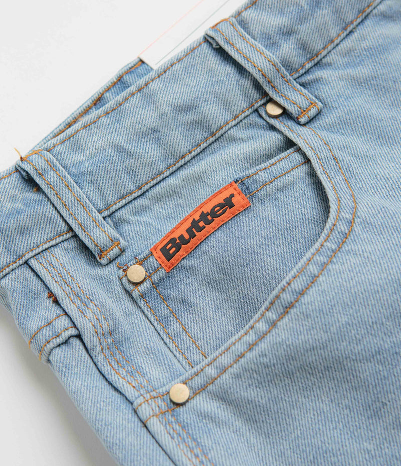 Butter Goods Baggy Denim Jeans - Light Blue | Flatspot
