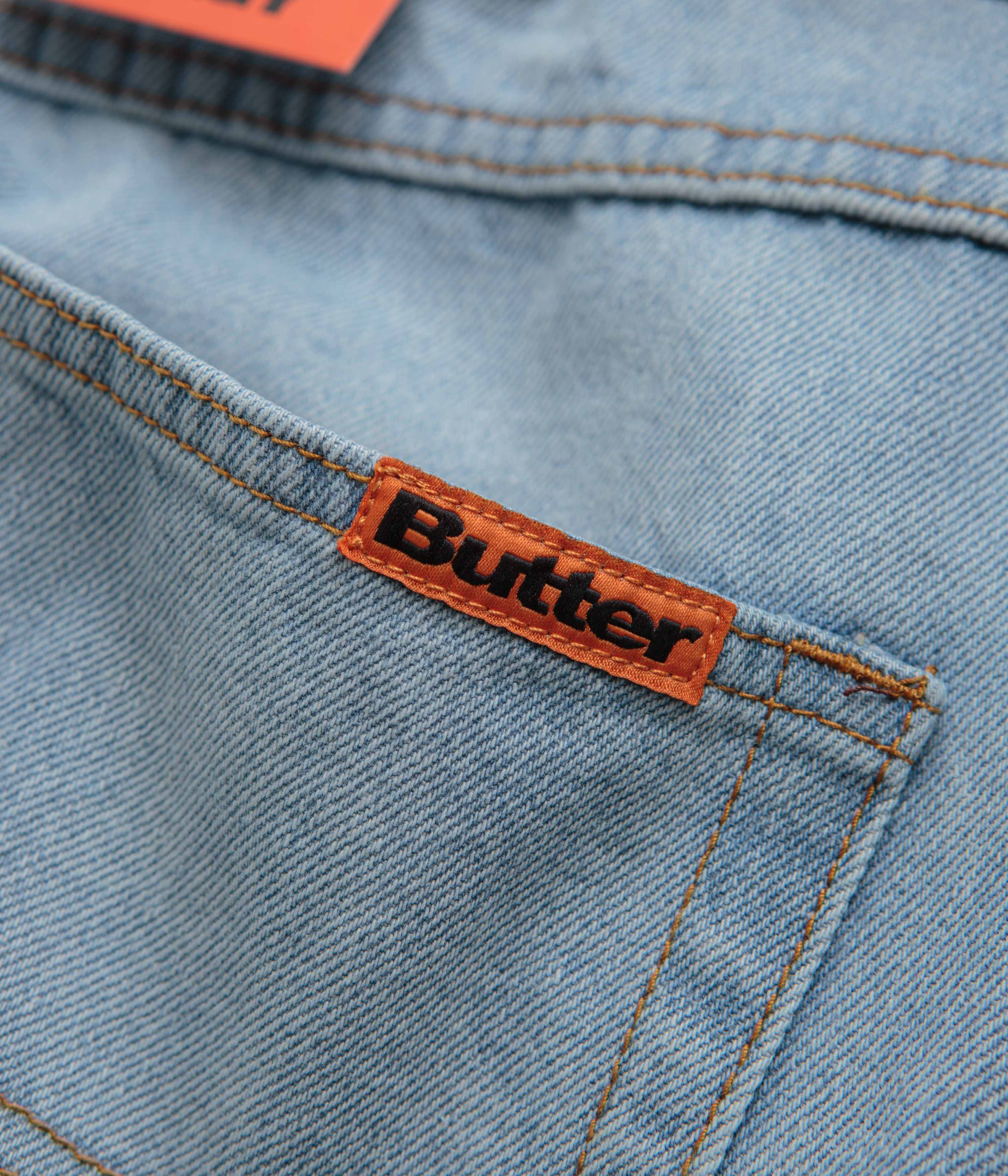 Butter Goods Baggy Denim Jeans - Light Blue | Flatspot