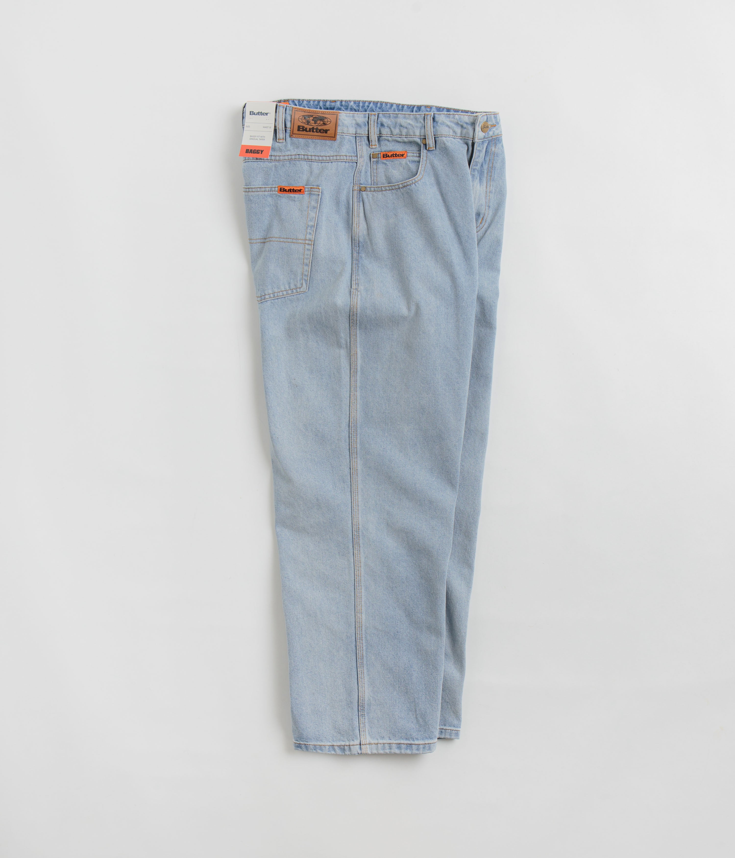 Butter Goods Baggy Jeans - Light Blue | flatspot