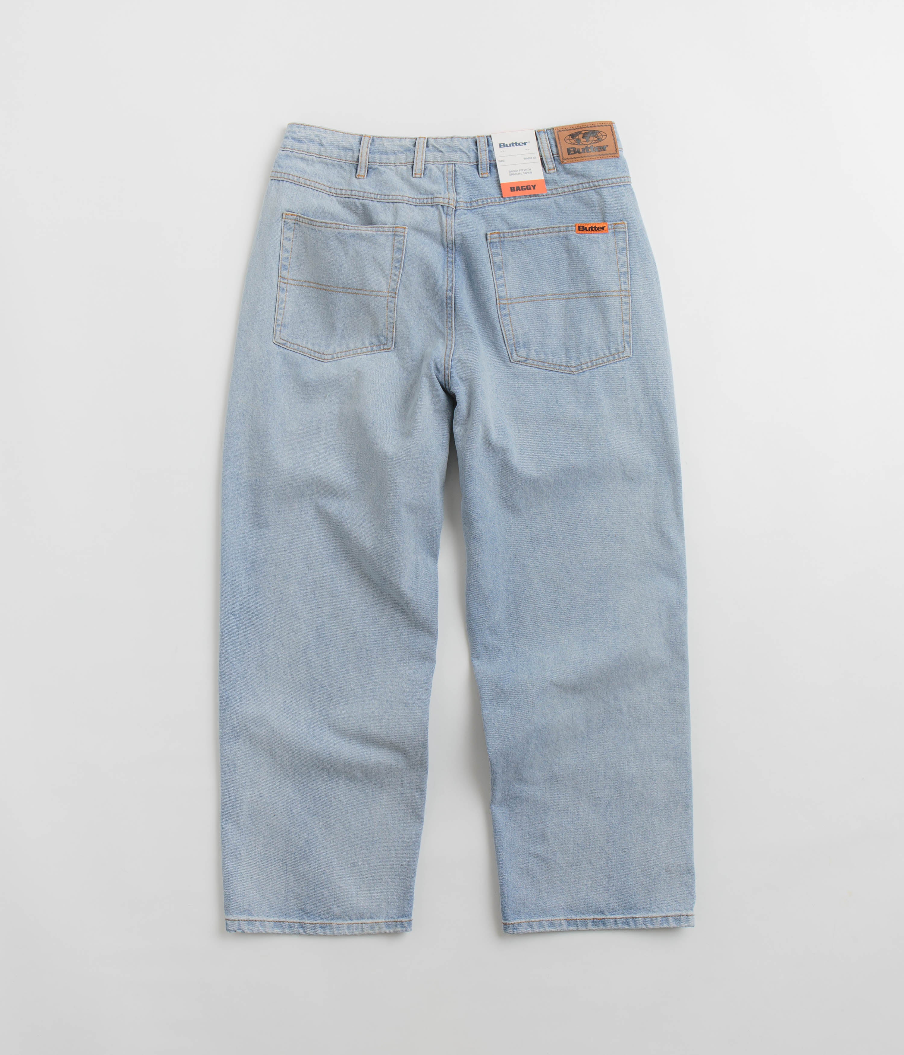 Butter Goods Baggy Jeans - Light Blue | Flatspot