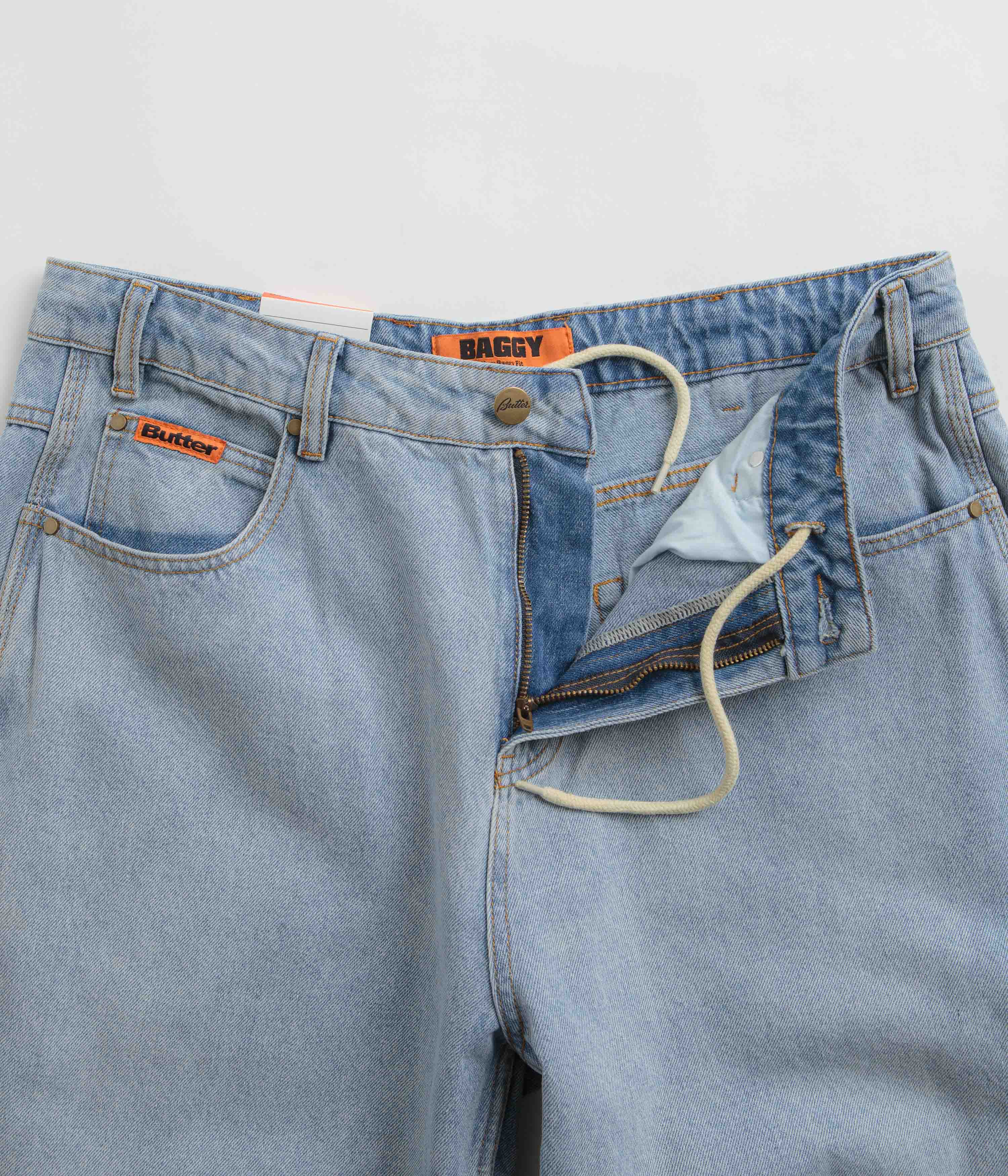 Butter Goods Baggy Jeans - Light Blue | Flatspot