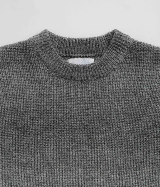 Butter Goods Beams Knit Sweatshirt - Charcoal | flatspot