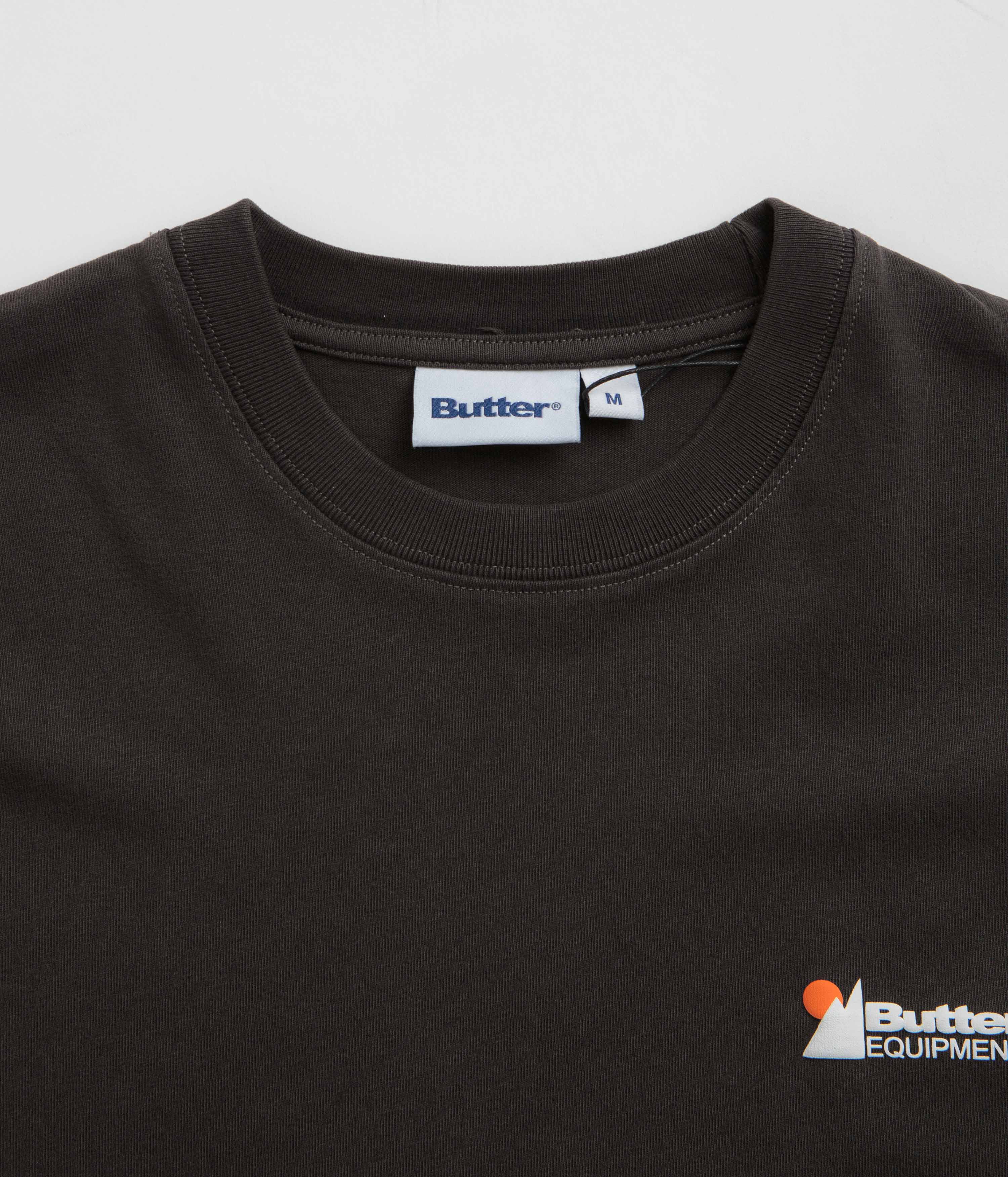 Butter Goods Distressed Pigment Dye T-Shirt - Black | Flatspot