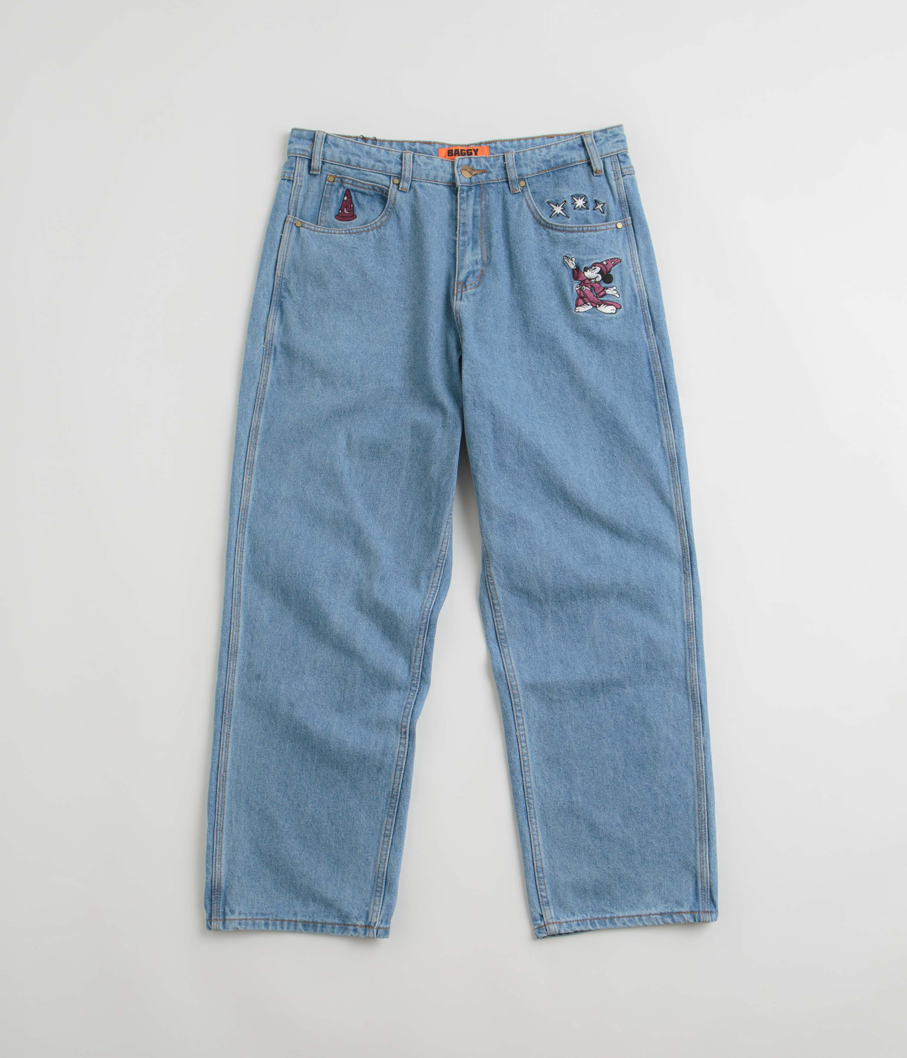 Butter Goods Fantasia Baggy Denim Jeans - Washed Indigo | Flatspot