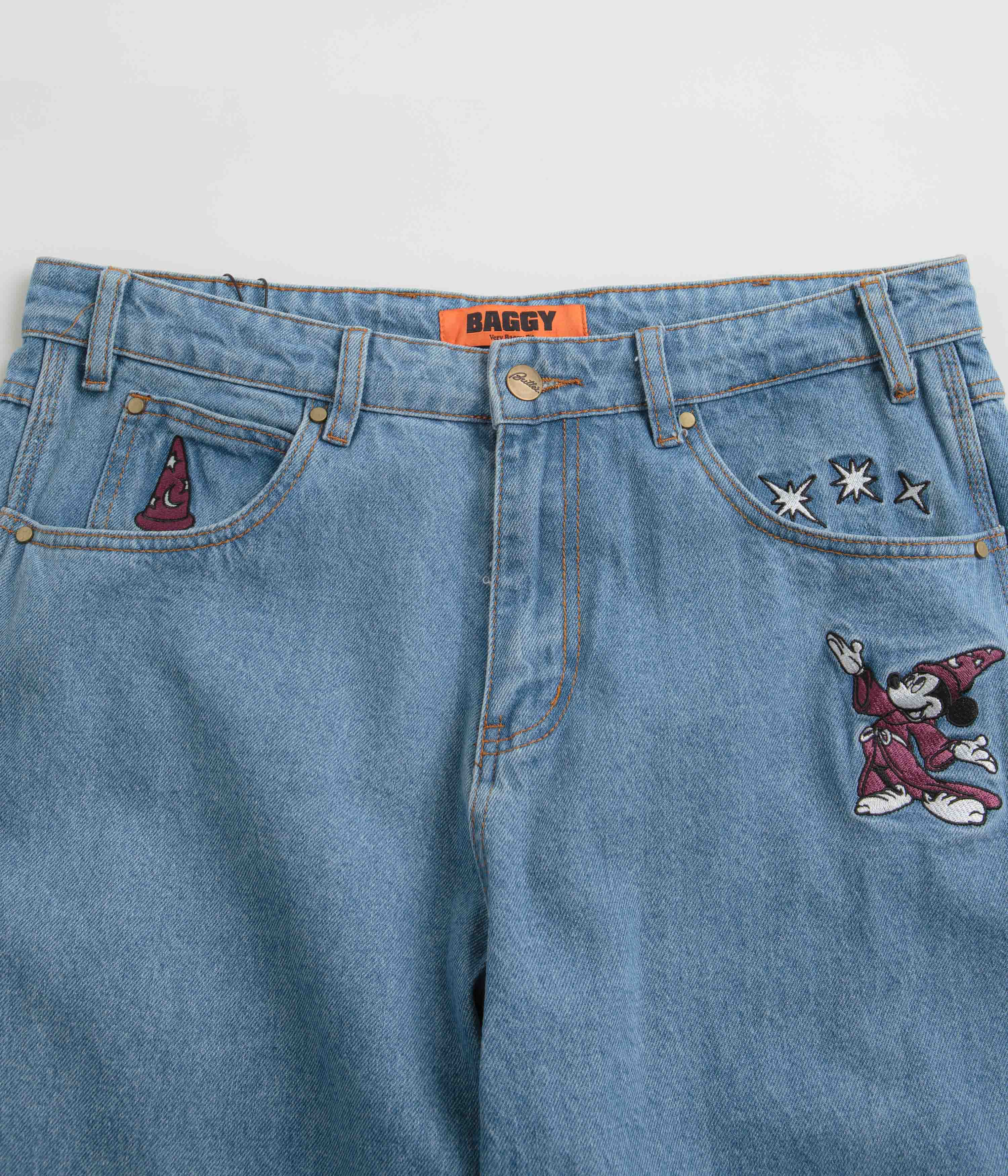 Butter Goods Fantasia Baggy Denim Jeans - Washed Indigo | Flatspot