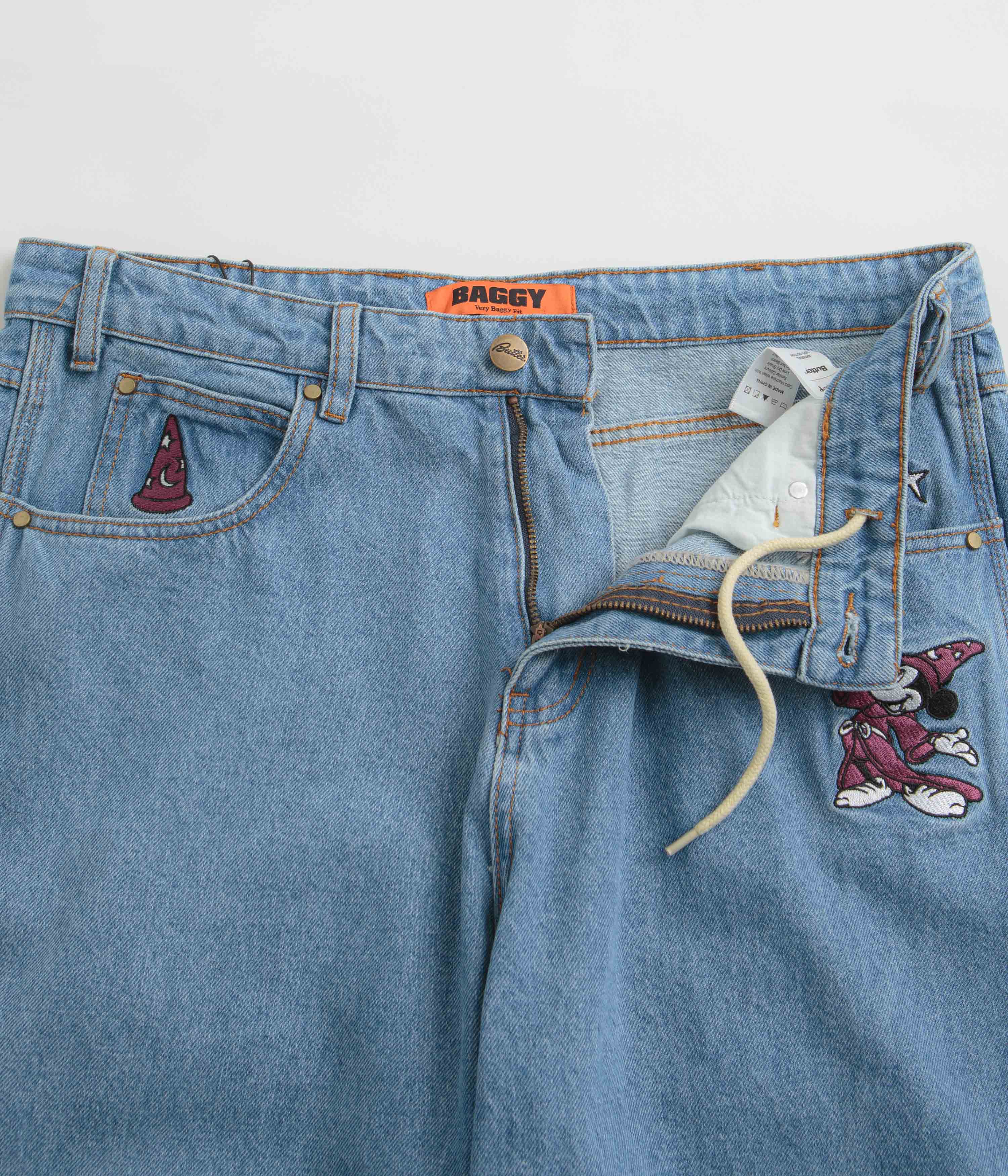 Butter Goods Fantasia Baggy Denim Jeans - Washed Indigo | Flatspot