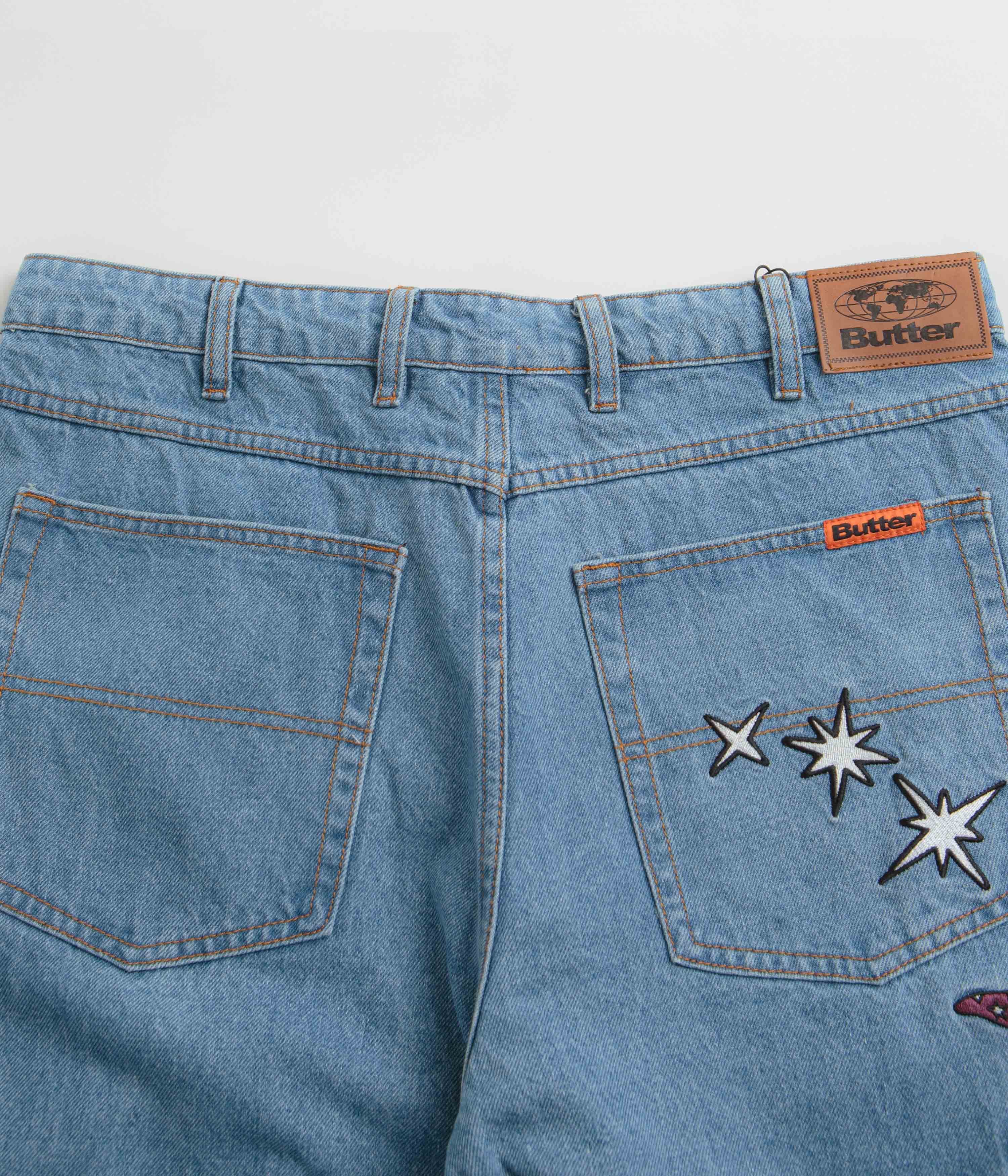 Butter Goods Fantasia Baggy Denim Jeans - Washed Indigo | Flatspot