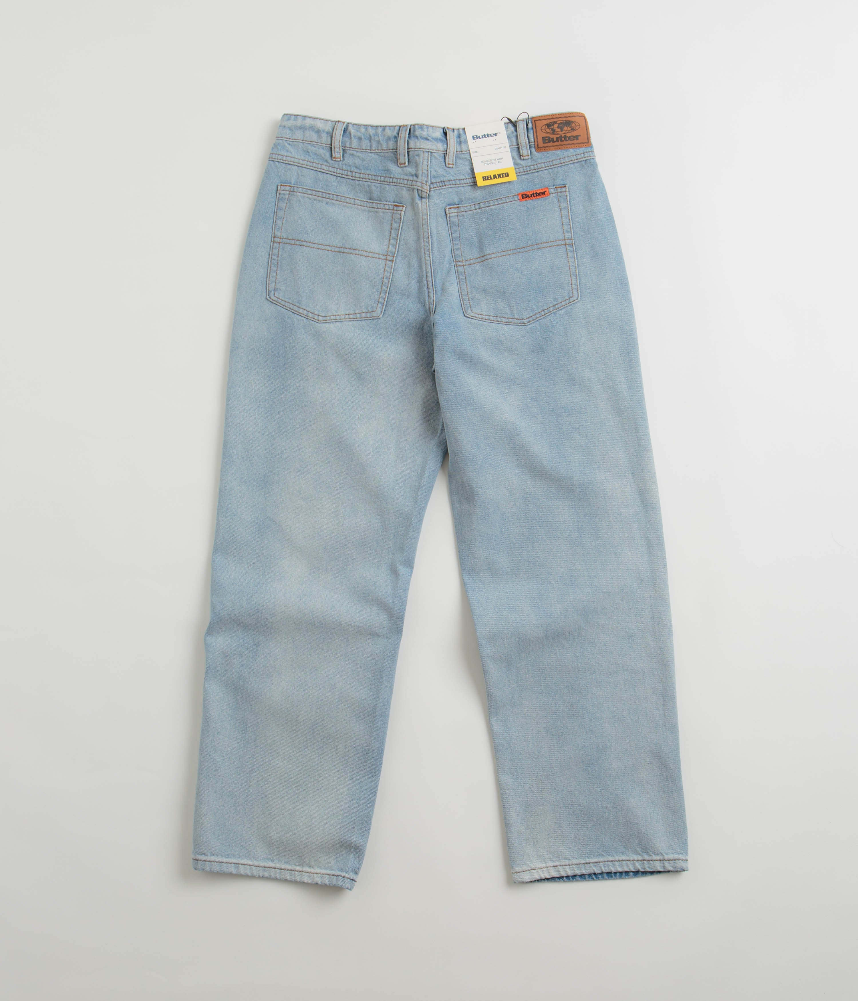 Butter Goods Relaxed Jeans - Light Blue | flatspot