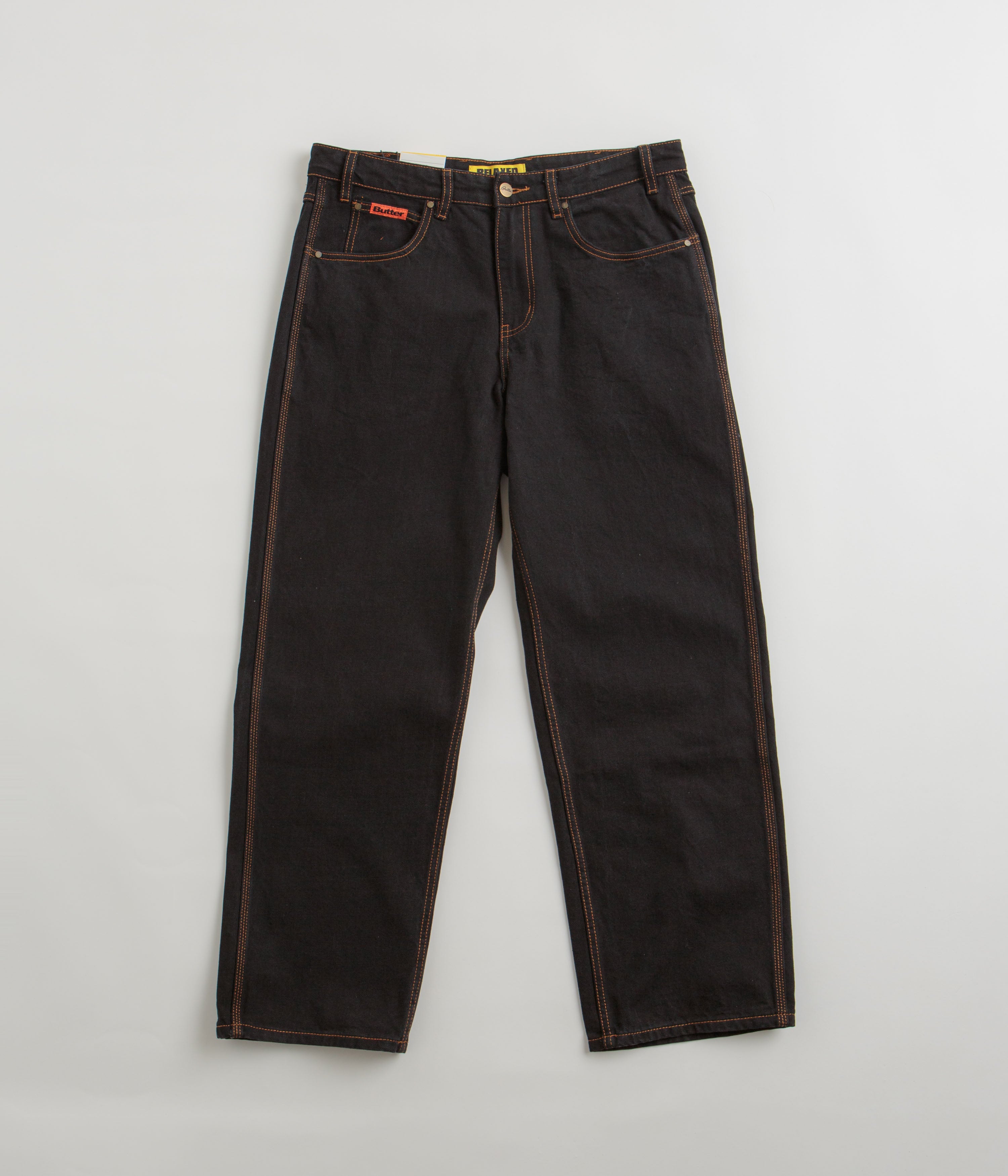 Butter Goods Relaxed Jeans - Washed Black | Flatspot