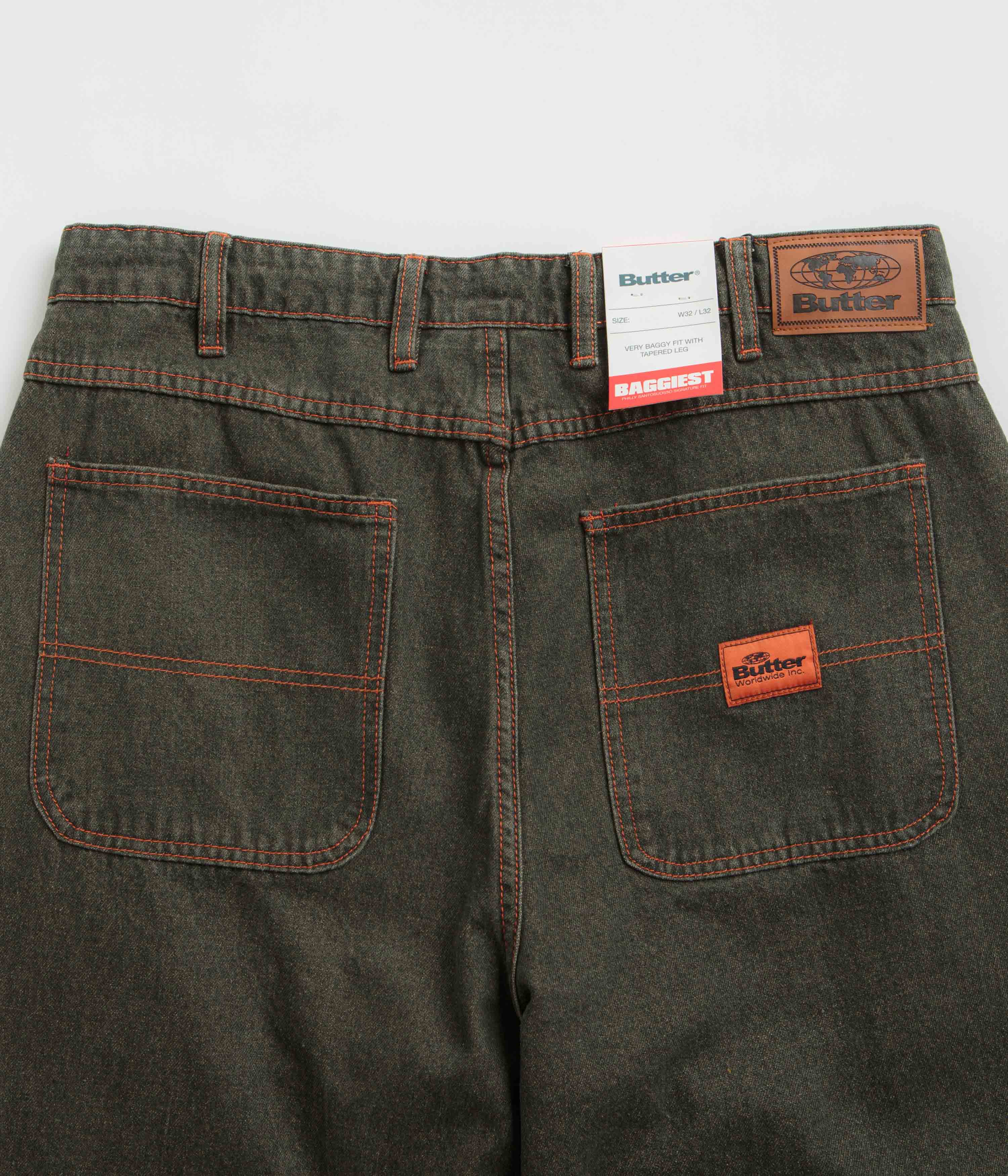 Butter Goods Santosuosso Jeans - Dark Army Wash | Flatspot