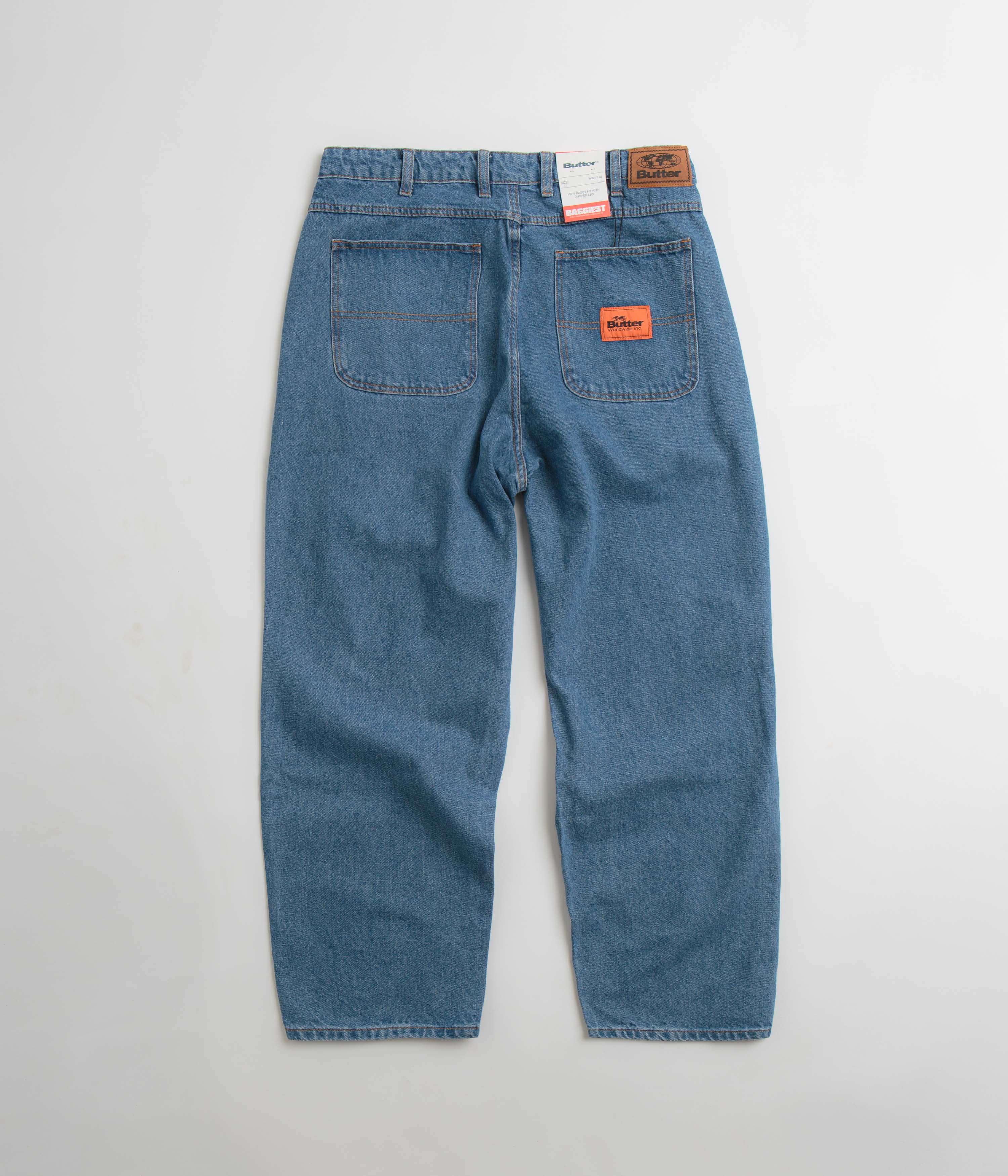 Butter Goods Santosuosso Jeans - Washed Indigo / Blue / Blue | flatspot