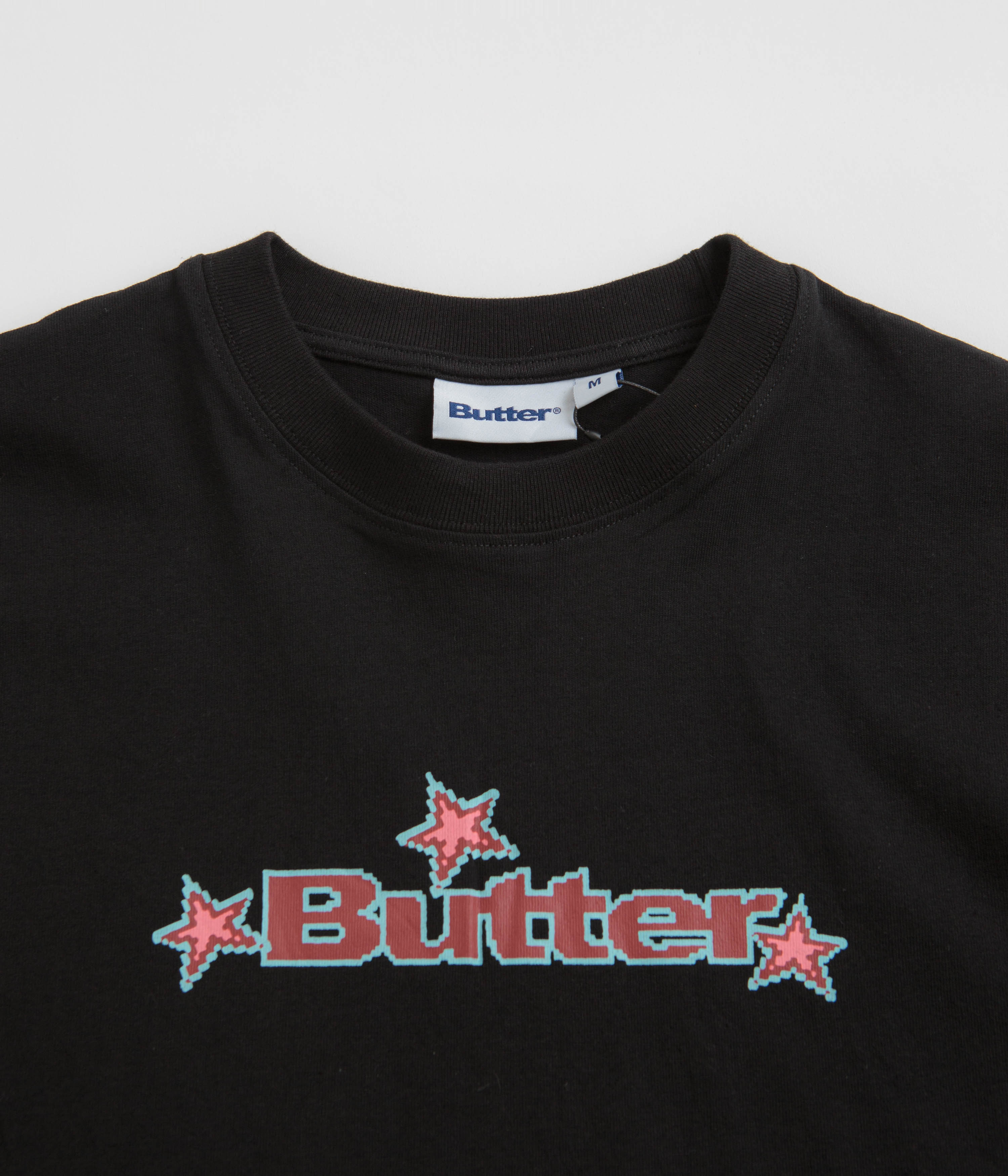 Butter Goods Star Logo T-Shirt - Black | Flatspot