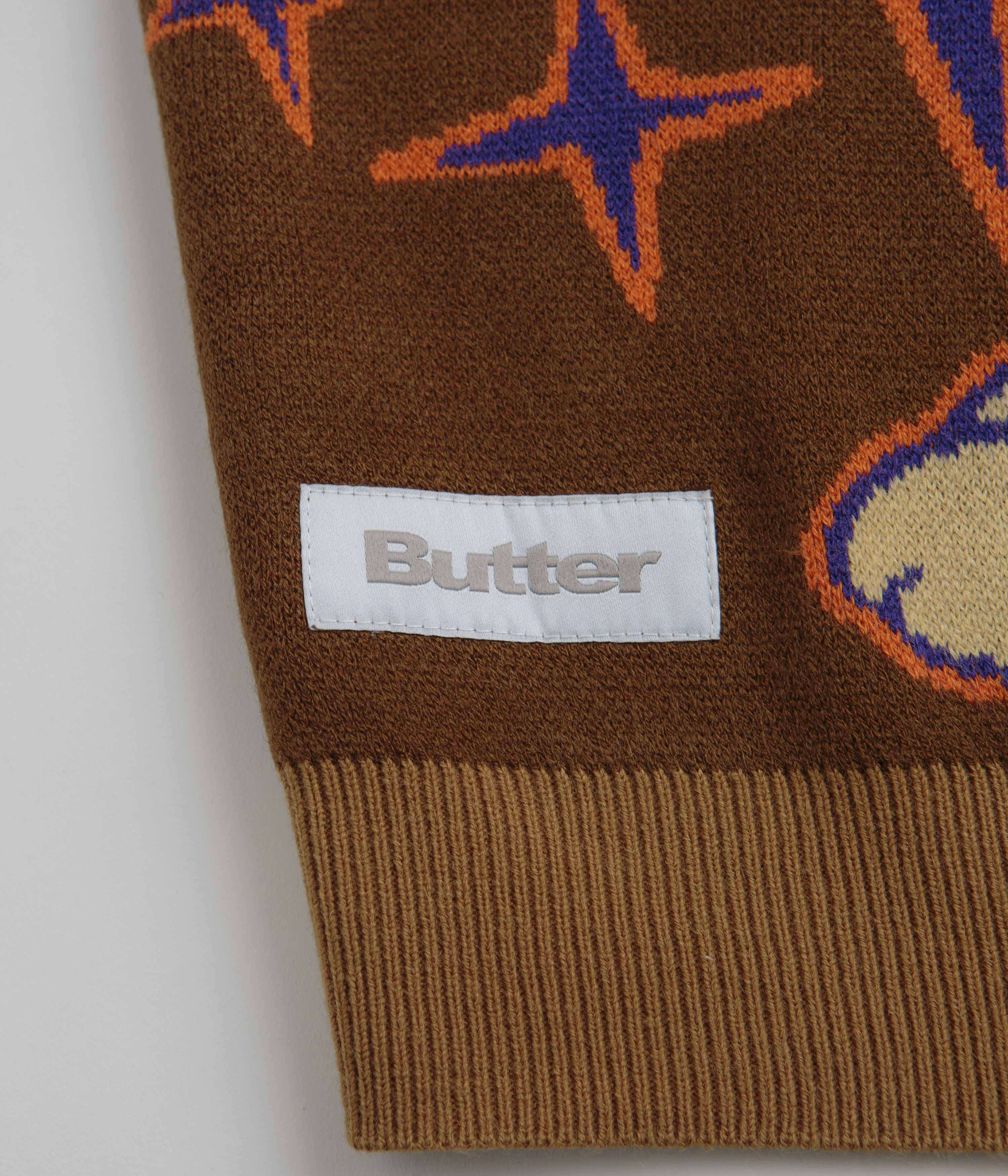 Butter Goods Starry Skies Knitted Vest - Brown | Flatspot