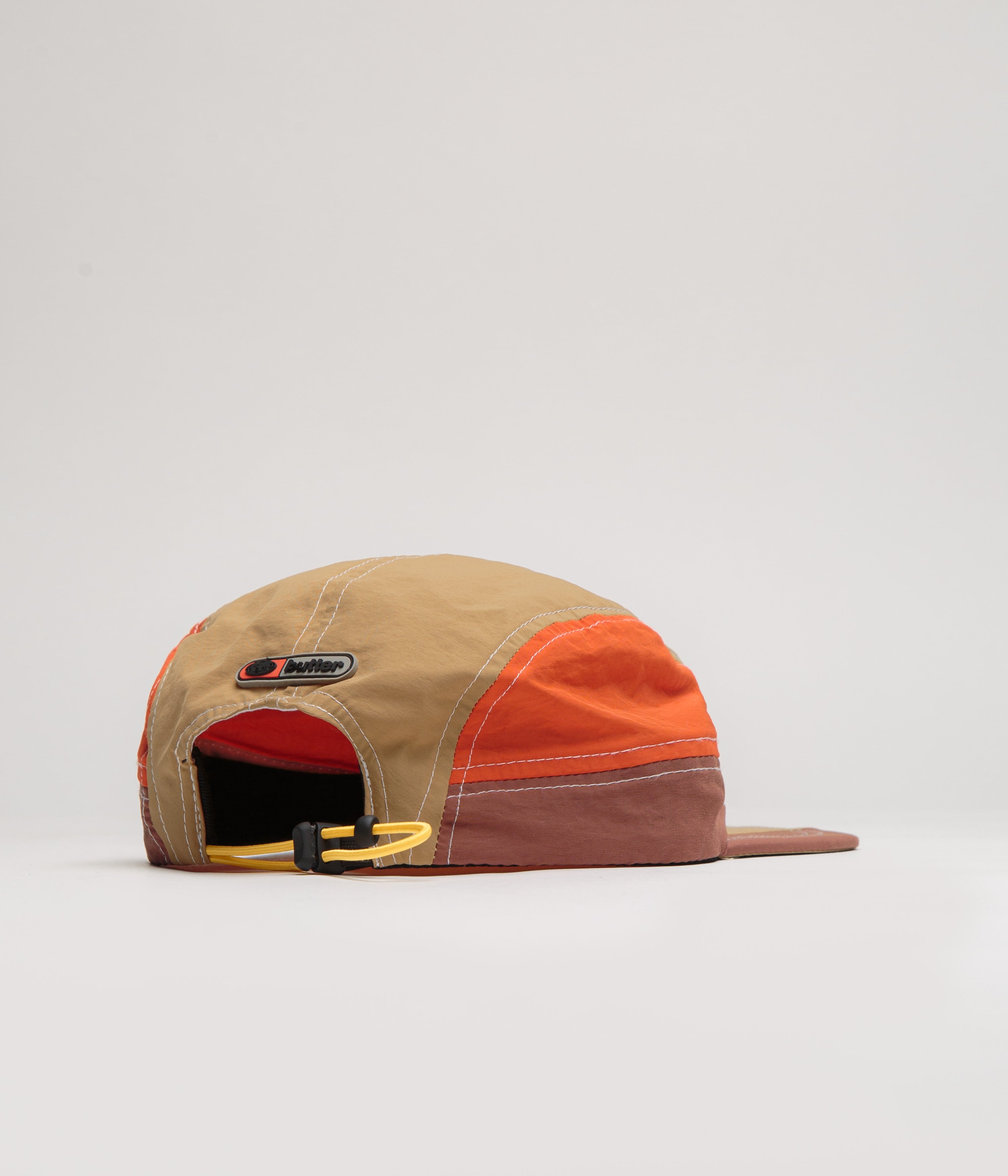 Butter Goods Stream 4 Panel Cap - Khaki / Citrus | Flatspot