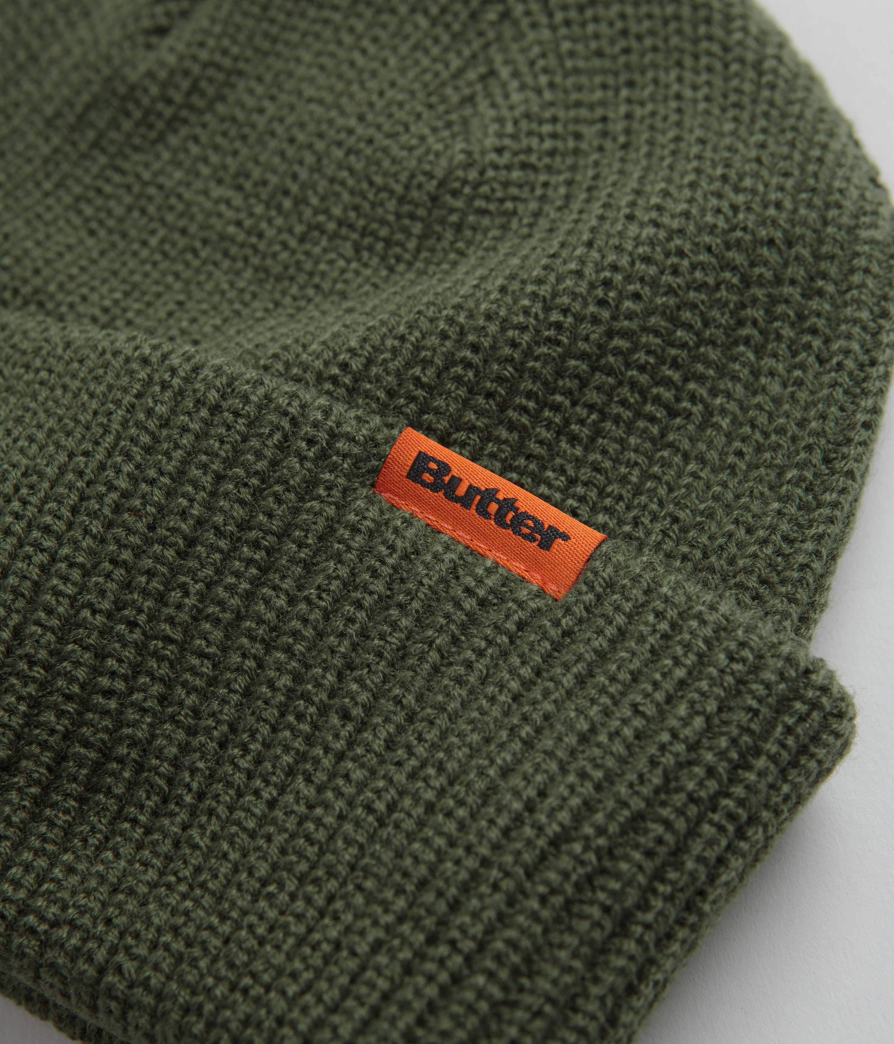 Butter Goods Tall Wharfie Beanie - Army | Flatspot