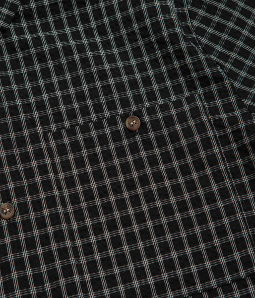 Butter Goods Trail Short Sleeve Shirt - Black | flatspot