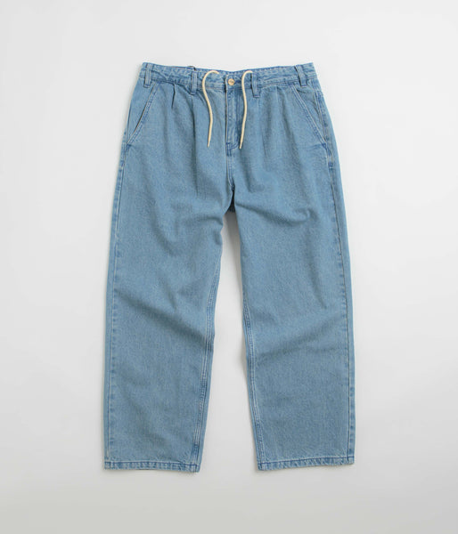 Butter Goods x Blue Note Pleated Jeans - Washed Indigo | Flatspot