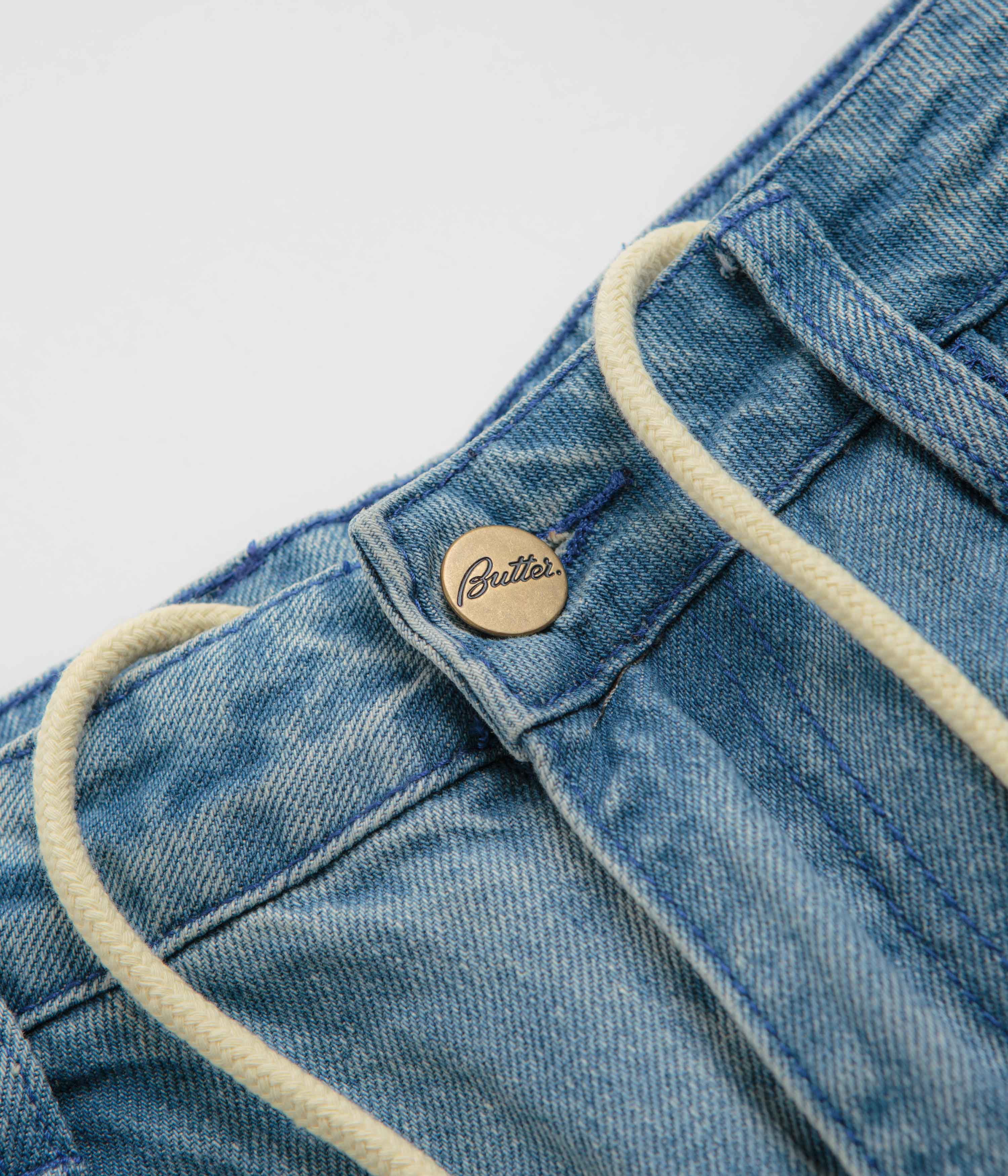 Butter Goods x Blue Note Pleated Jeans - Washed Indigo | Flatspot